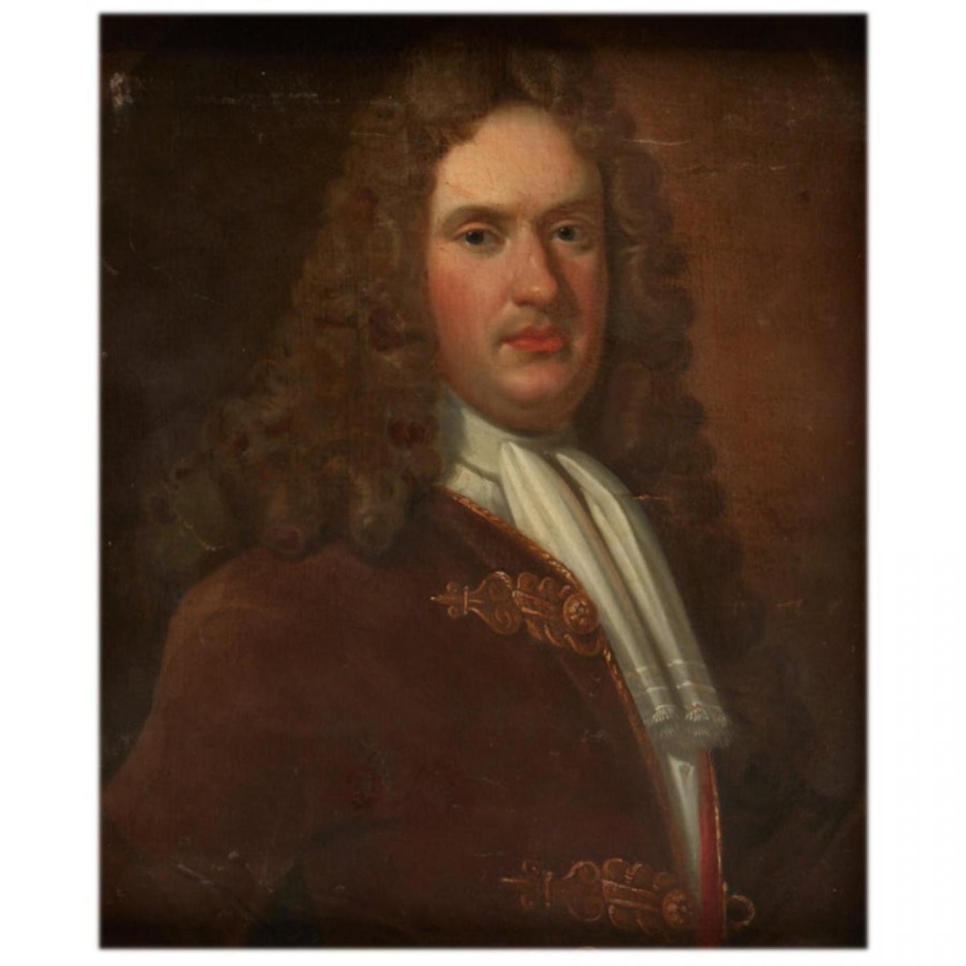 Antique 18c British School Portrait of a Gentleman