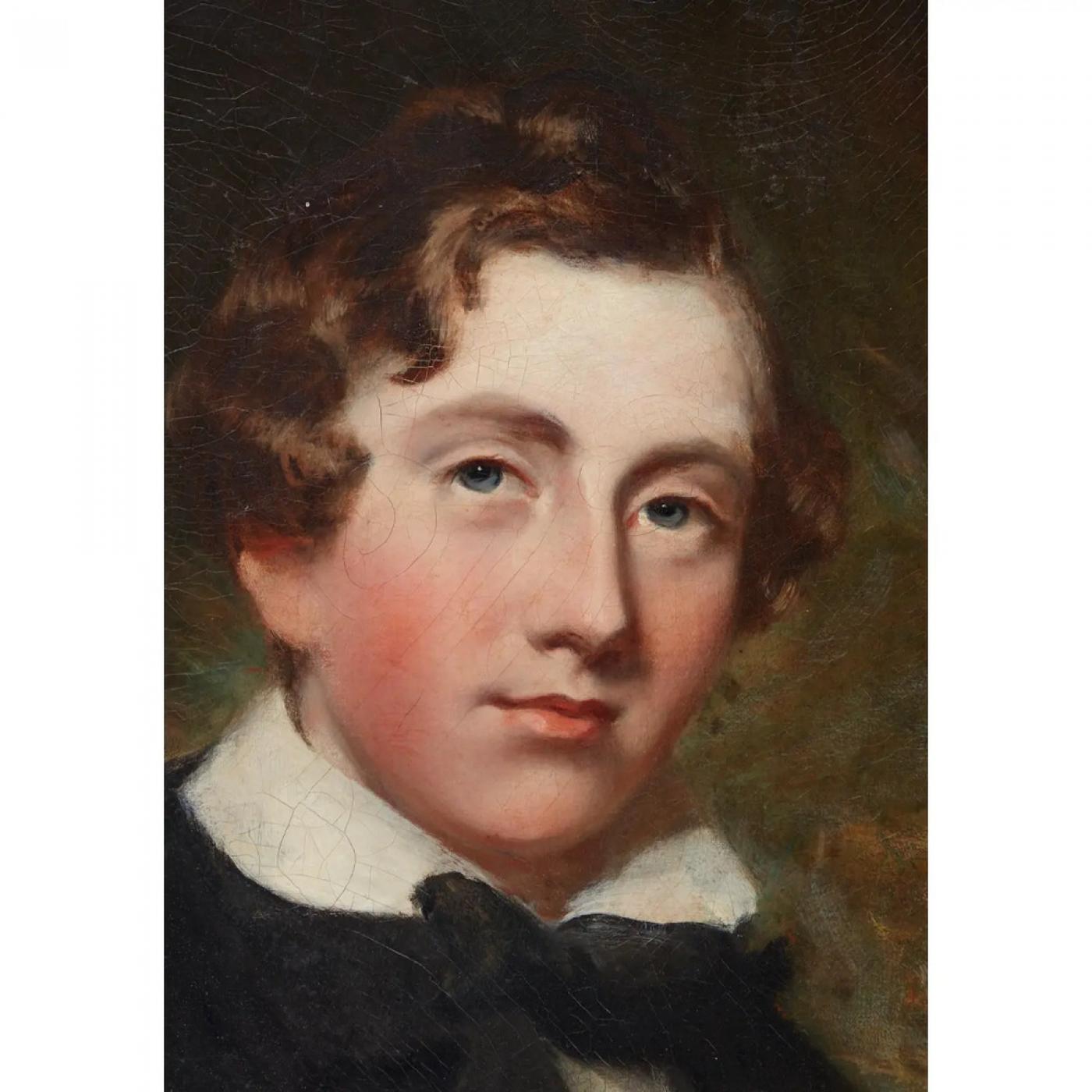 Antique 18th C British Portrait Oil Painting by Sir Thomas Lawrence