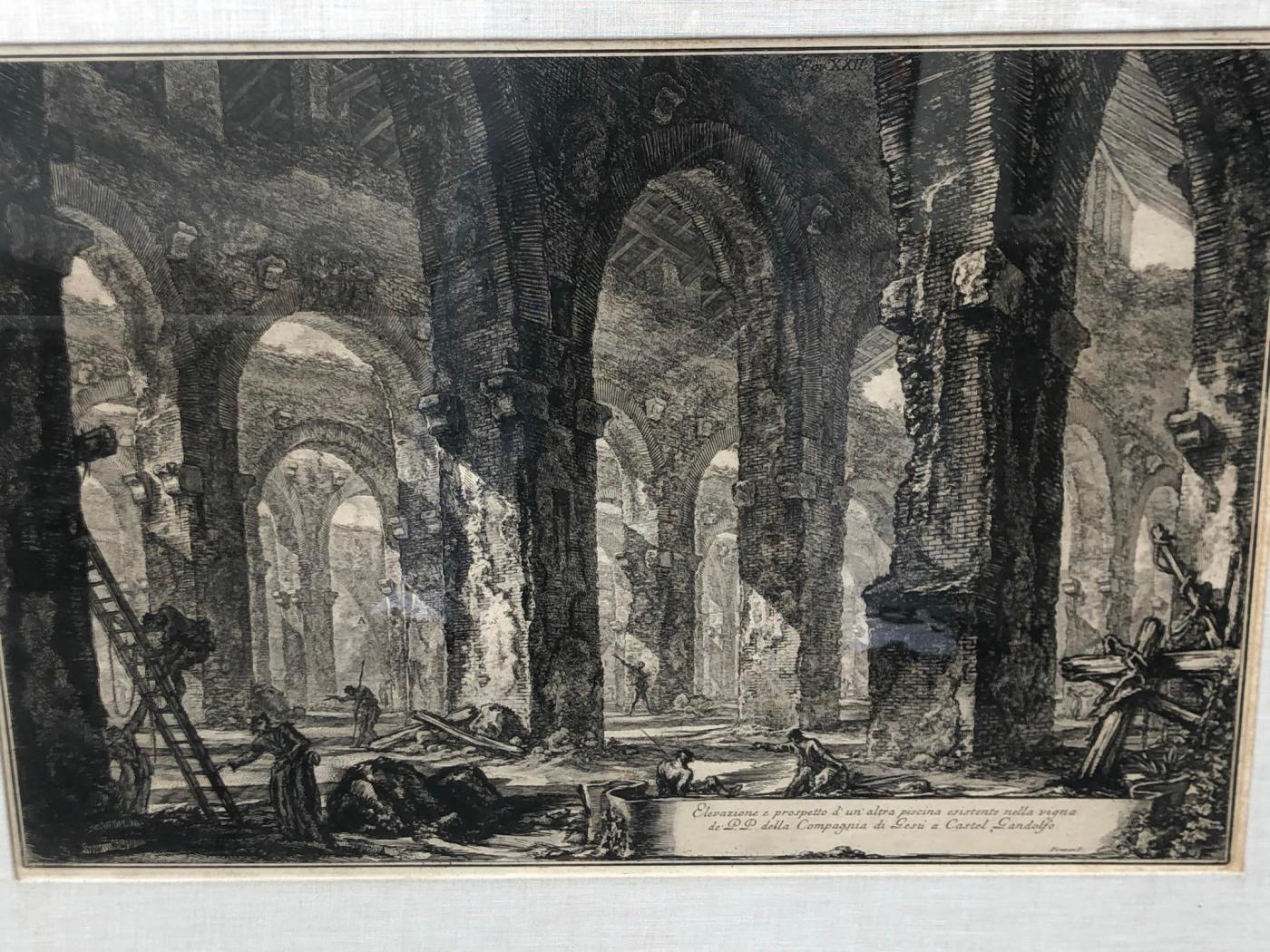 Giovanni Battista Piranesi - Antique 18th C Piranesi Scenic Castle ...