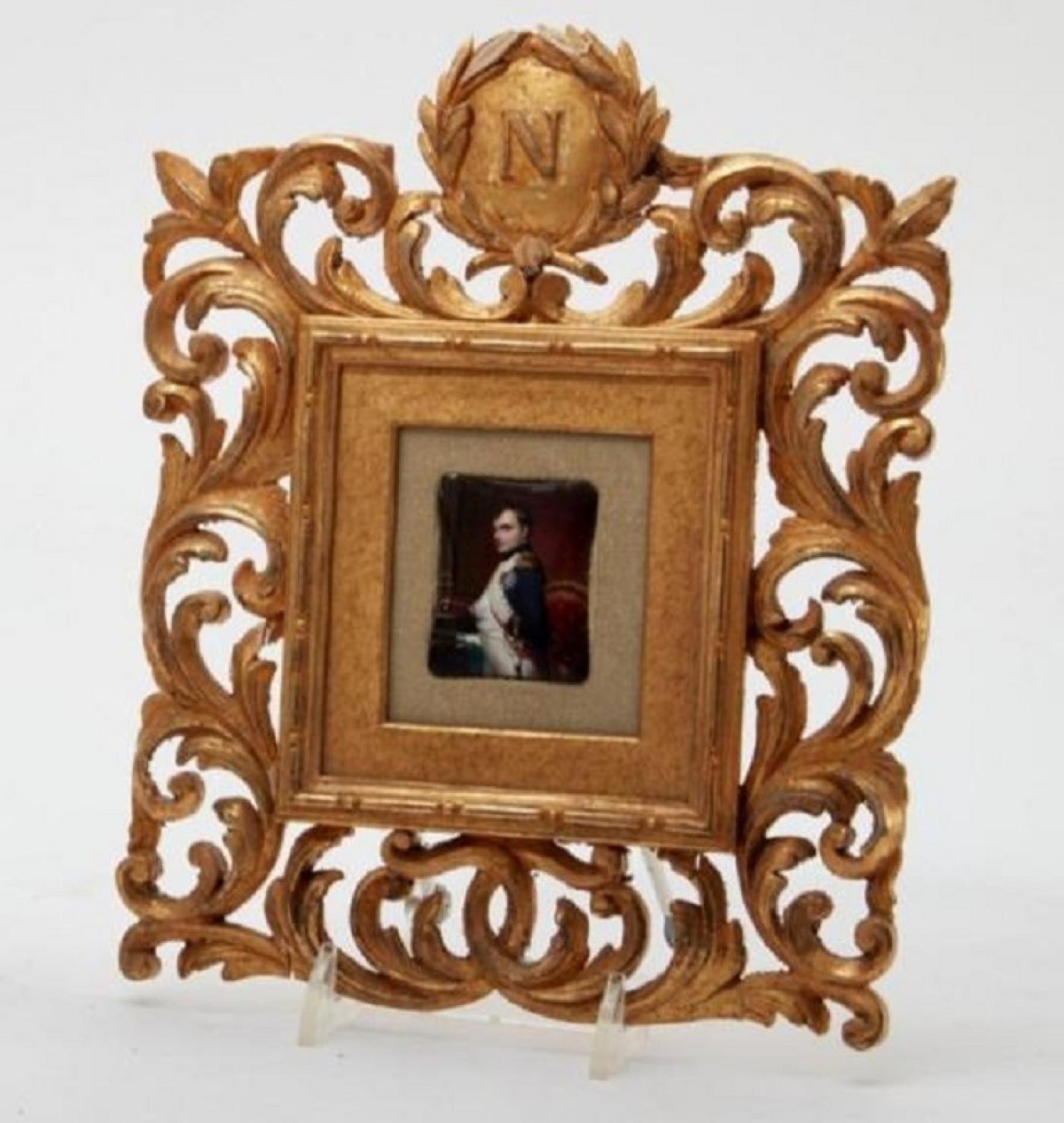 Napoleon Bonaparte - Antique 19c Napoleon Enamel Portrait Miniature in ...