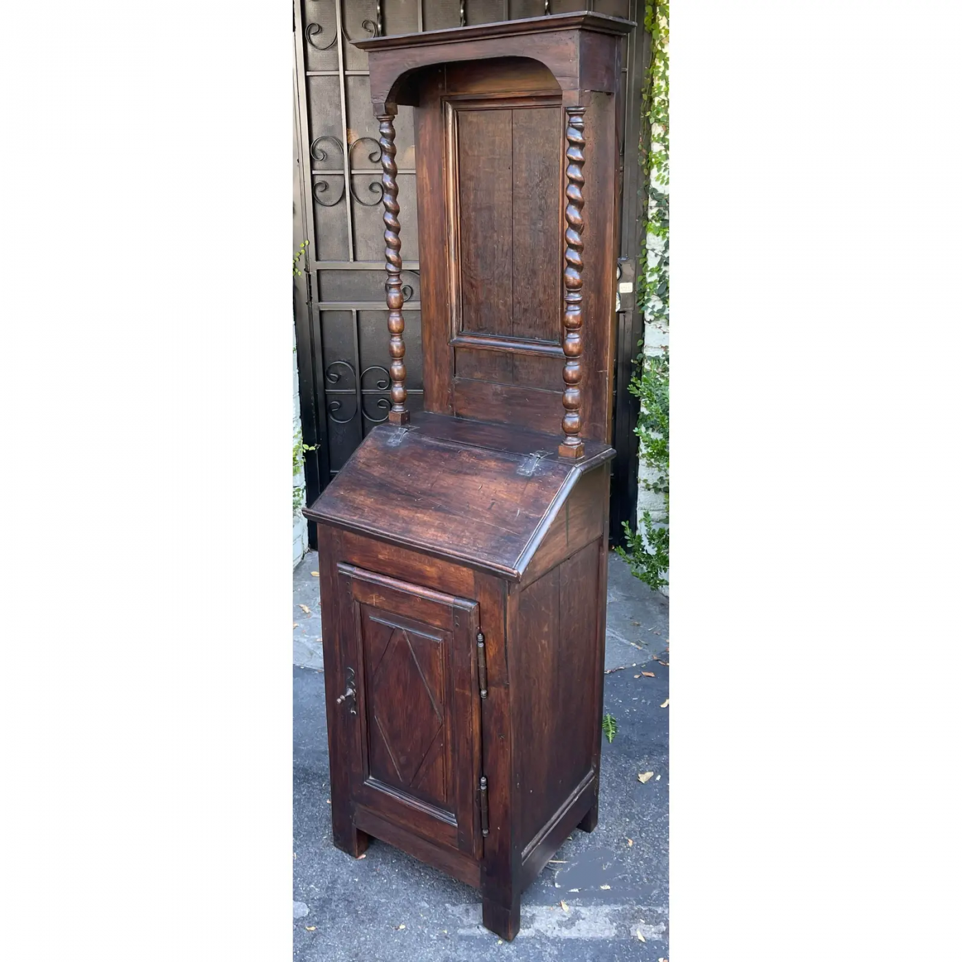 Antique 19th C Spanish Colonial Petit Secretary Desk