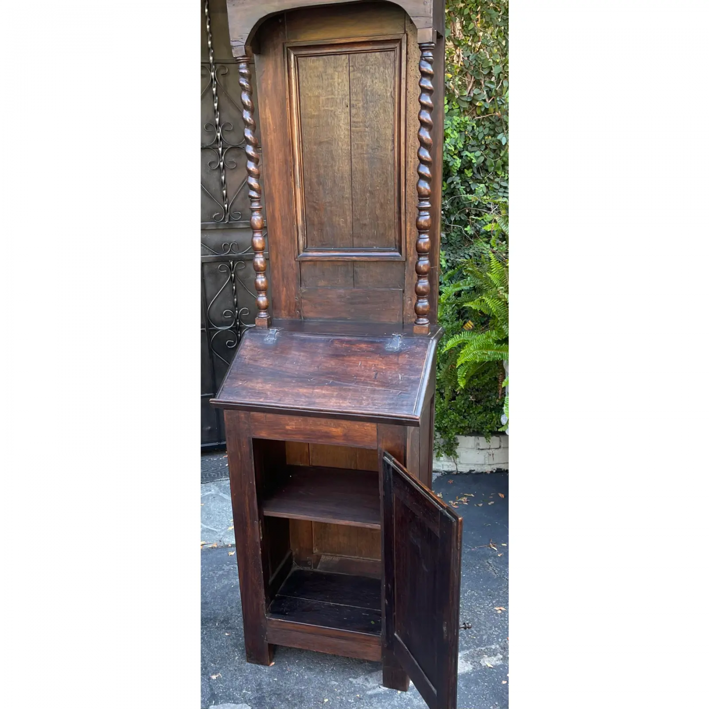 Antique 19th C Spanish Colonial Petit Secretary Desk
