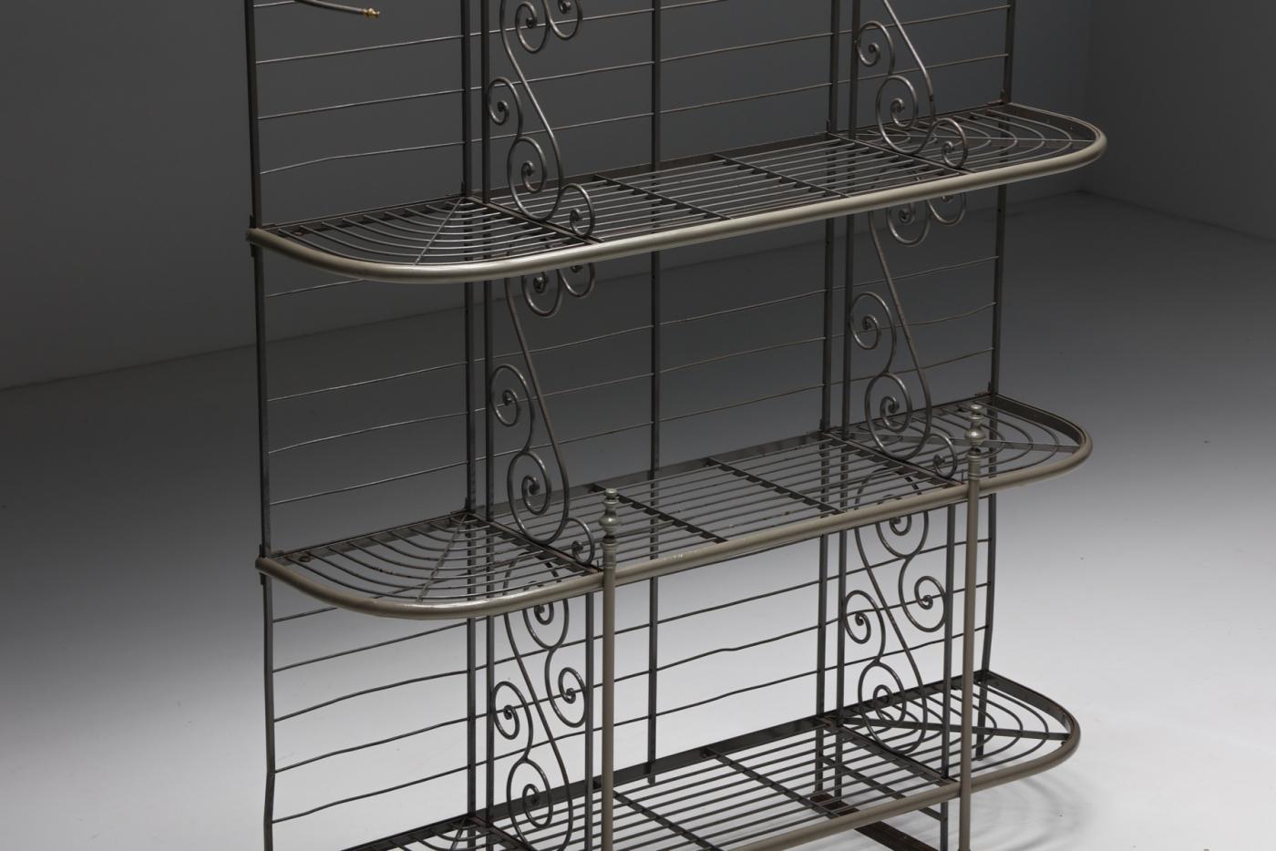 Antique Bakery Rack in Wrought Iron - 1920's