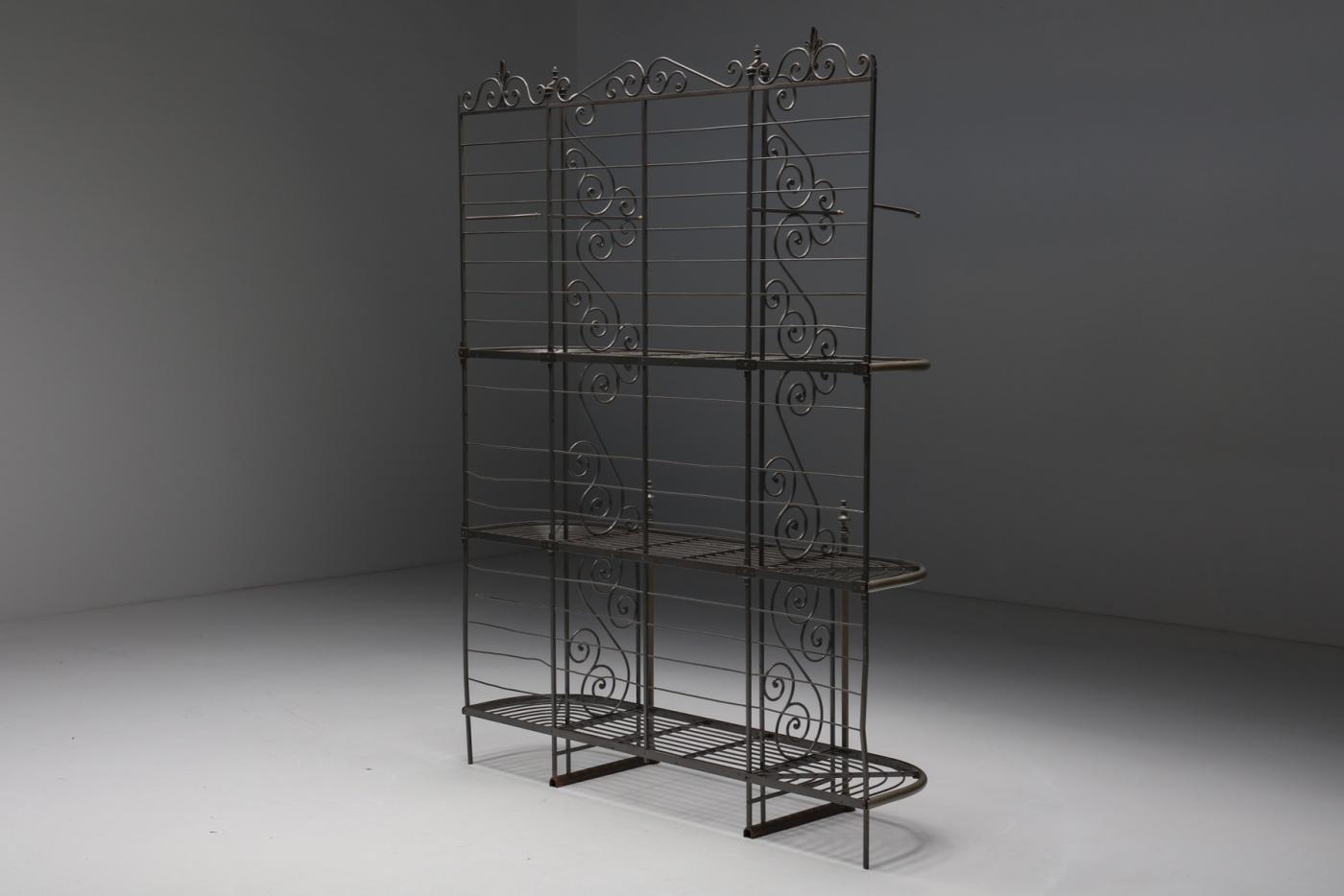 Antique Bakery Rack in Wrought Iron - 1920's