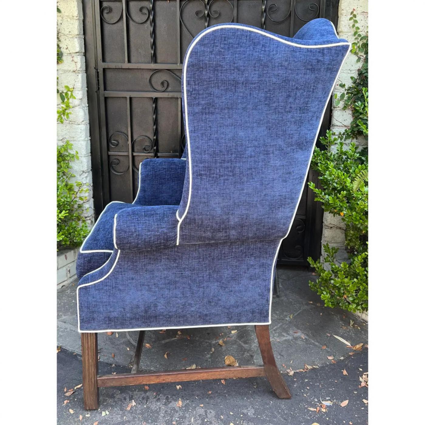 Antique Early 19c George III Petite Wingback Chair