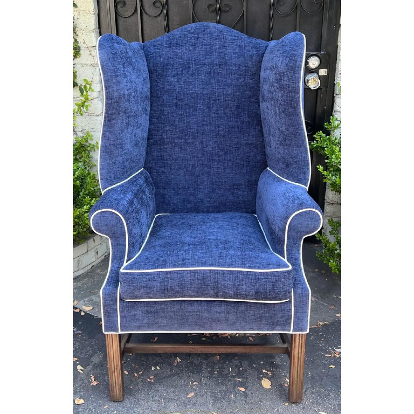 Antique Early 19c George III Petite Wingback Chair