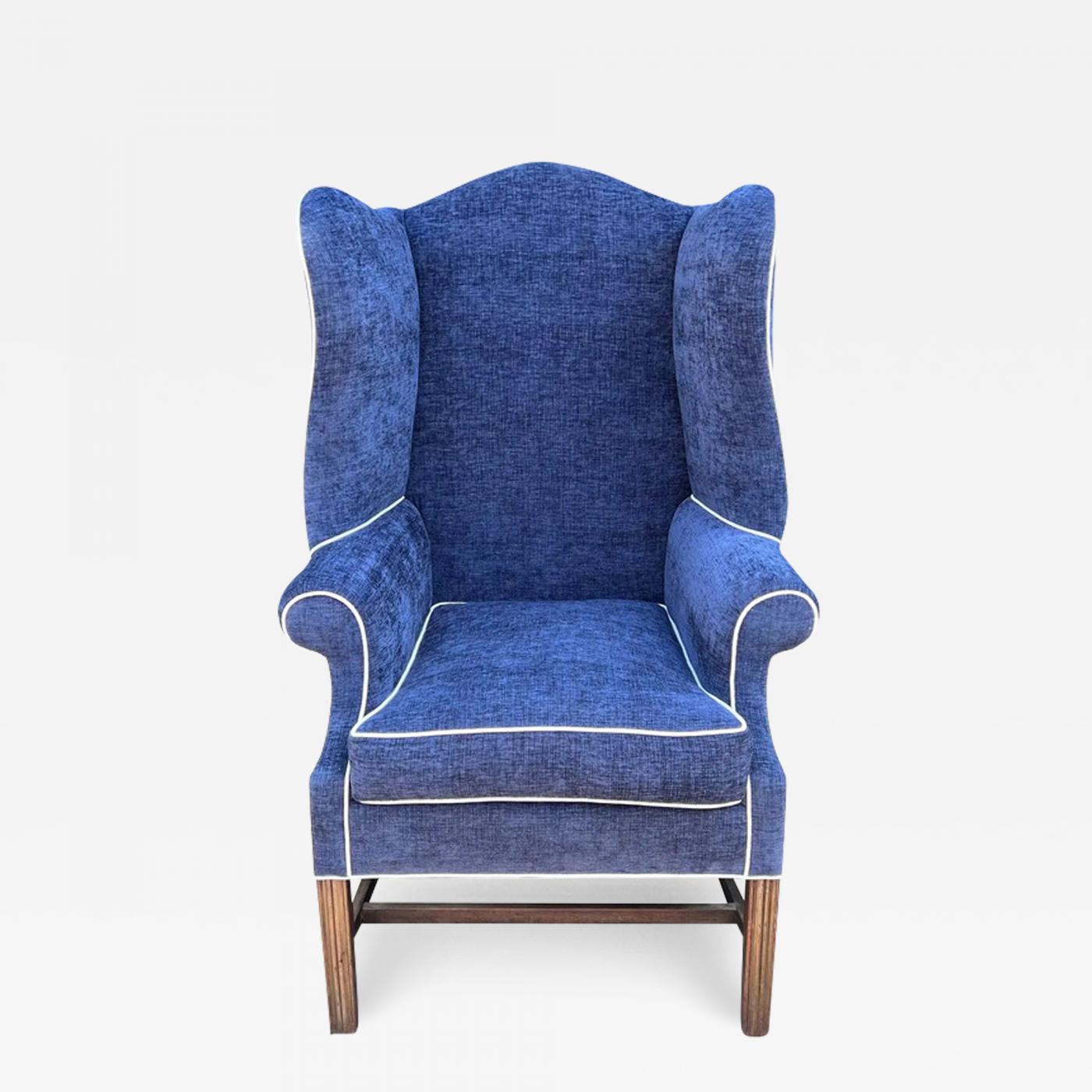 Antique Early 19c George III Petite Wingback Chair