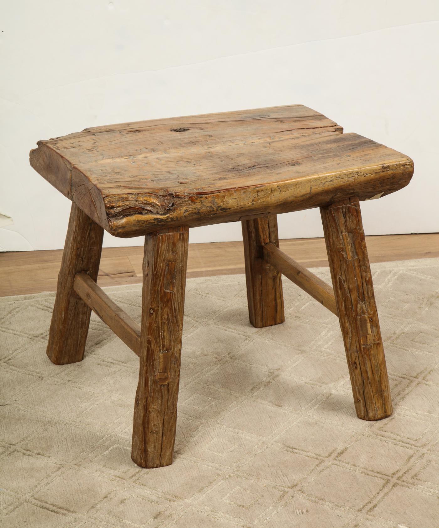 Antique Elm Stool
