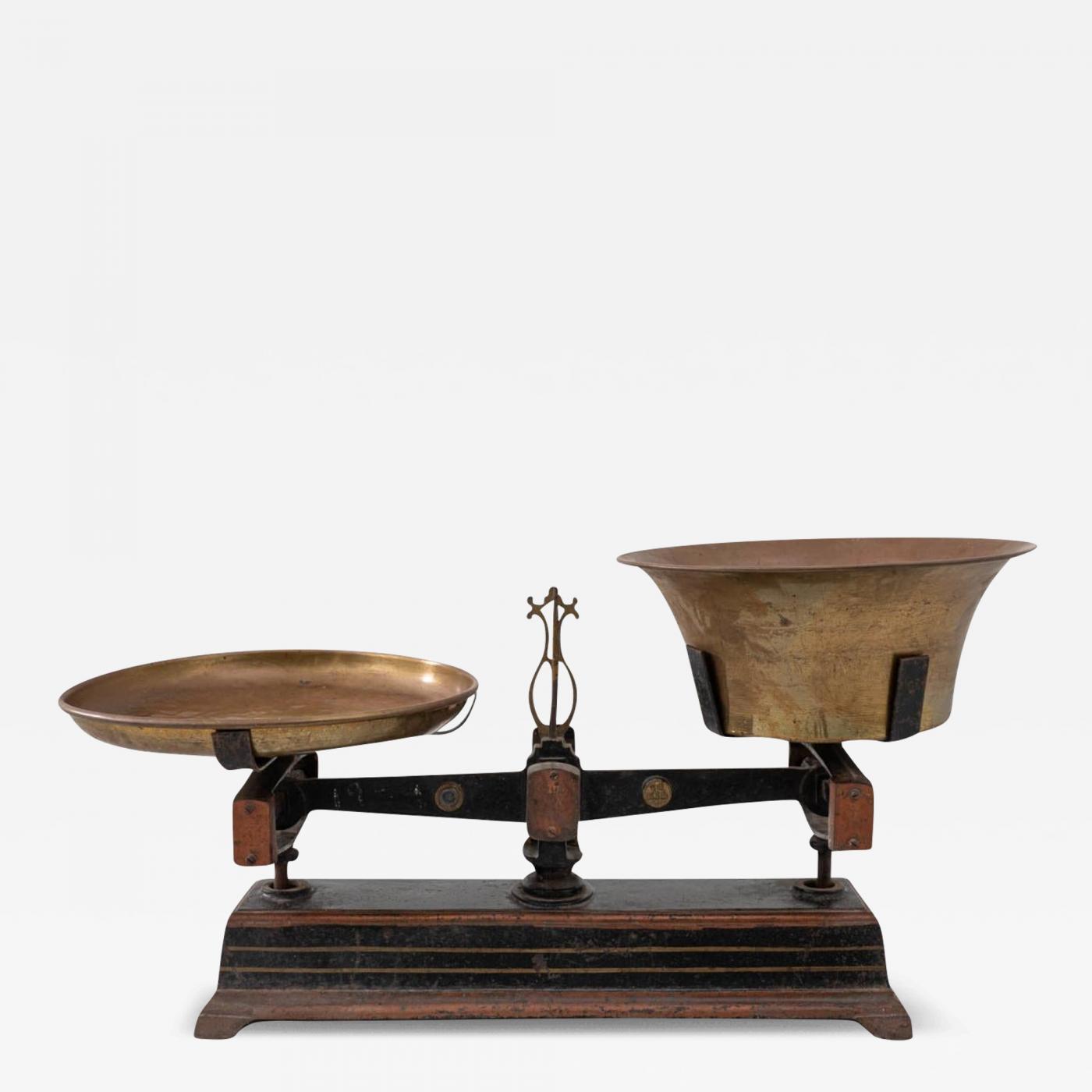 Antique French Cast Iron Scale