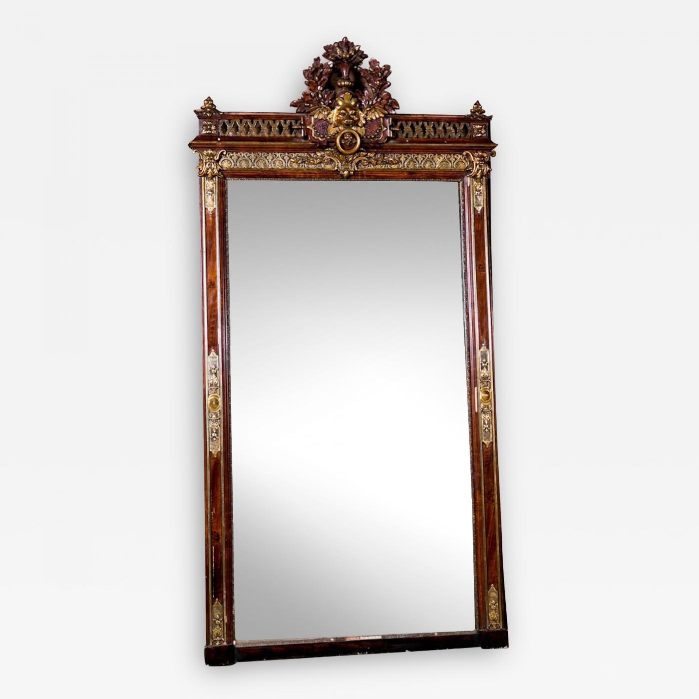 Antique Hand-Carved Austrian Mirror