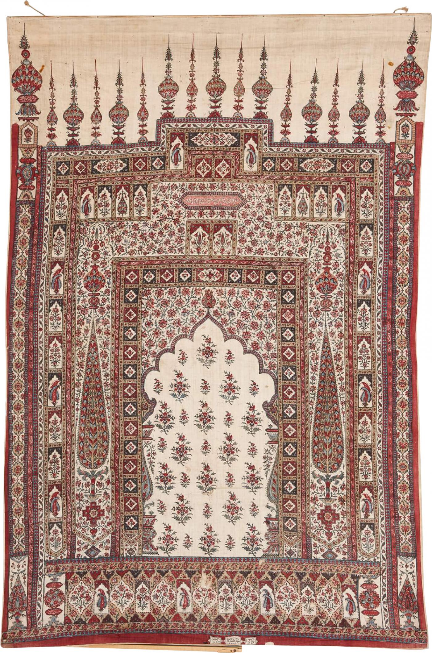 Antique Iranian Qalamkar prayer mat