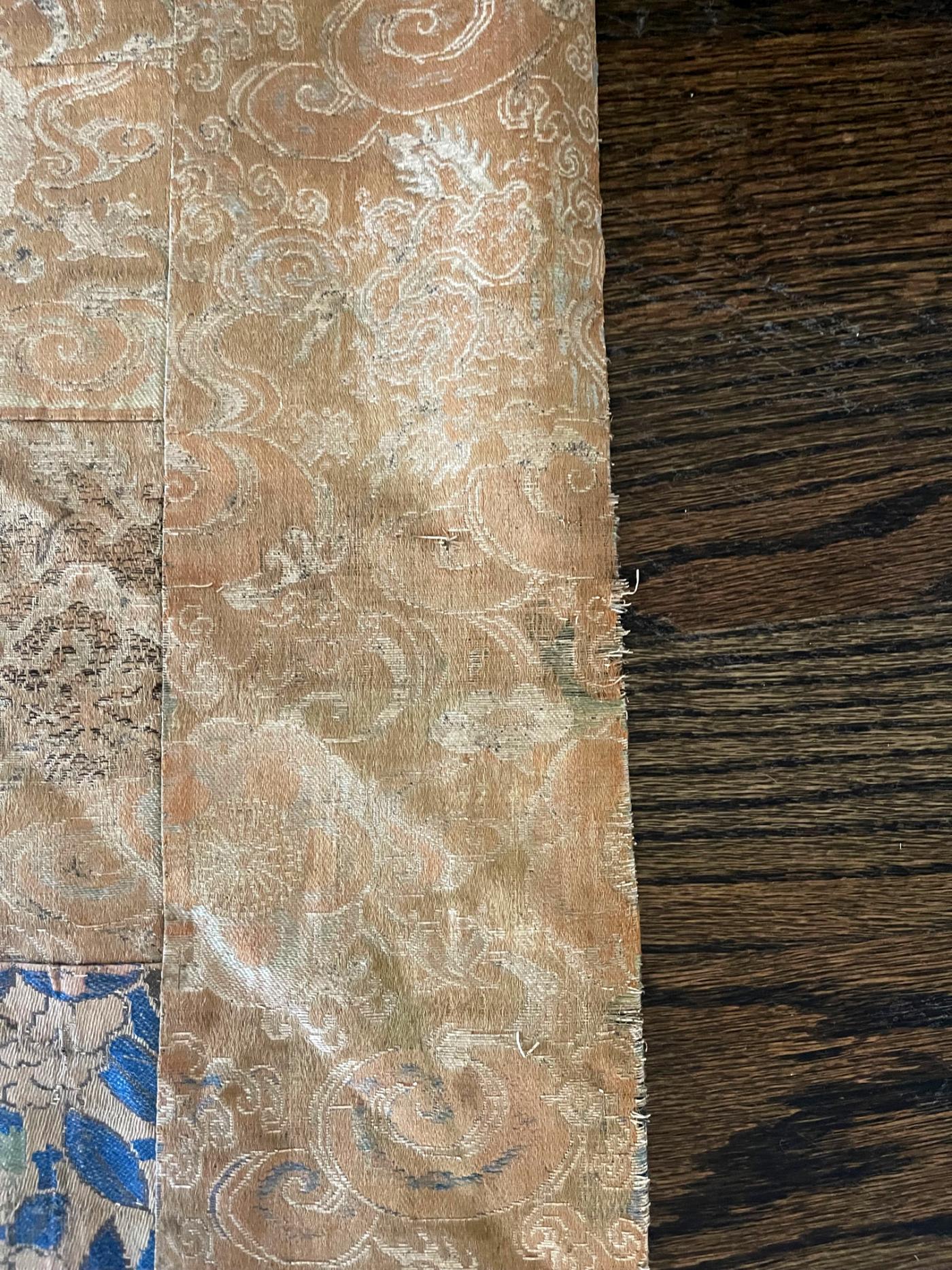 Antique Japanese Brocade Kesa Monk's Robe Edo Period