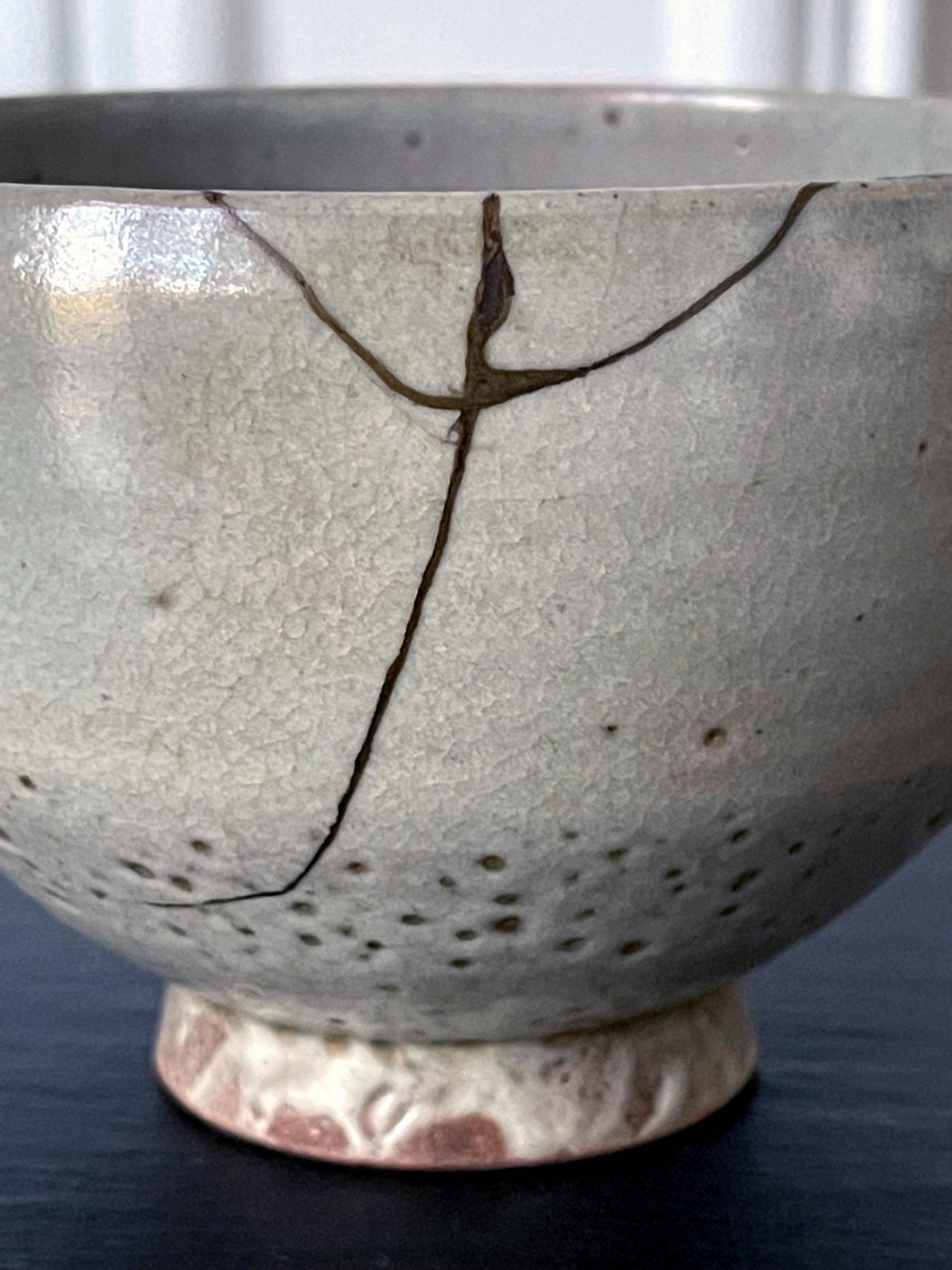Antique Korean Ceramic Gohon Chawan Tea Bowl Joseon Dynasty