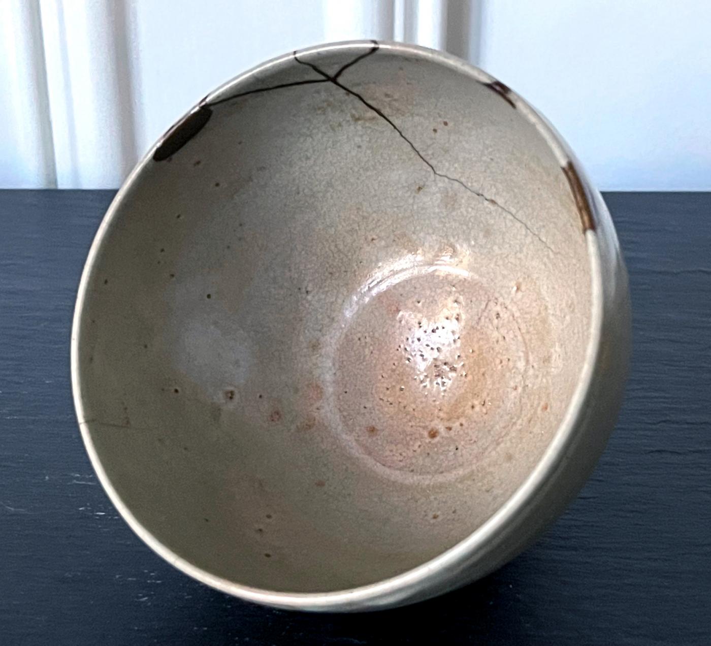 Antique Korean Ceramic Gohon Chawan Tea Bowl Joseon Dynasty