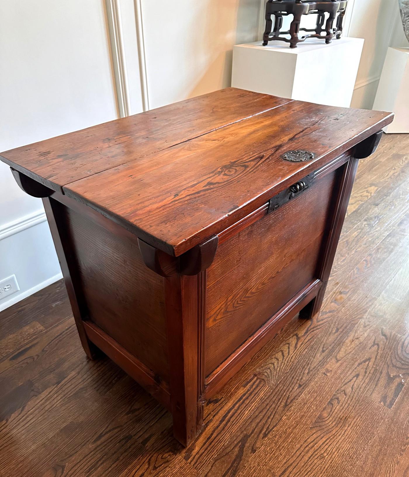 Antique Korean Rice Storage Bin Dwiju Side Table