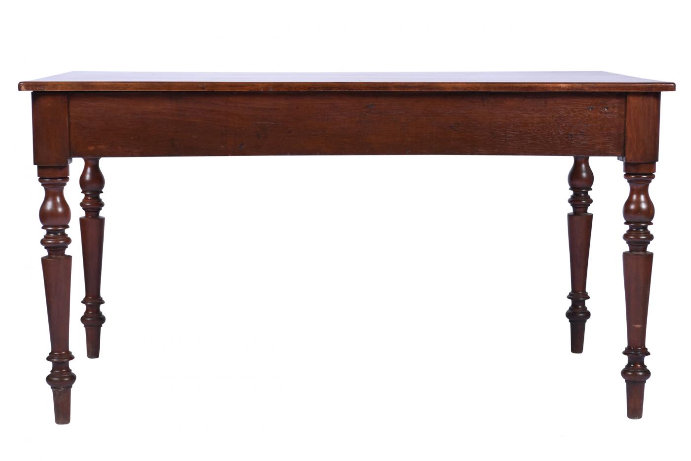 Antique Library Table 19th Century Walnut Germany or Austria