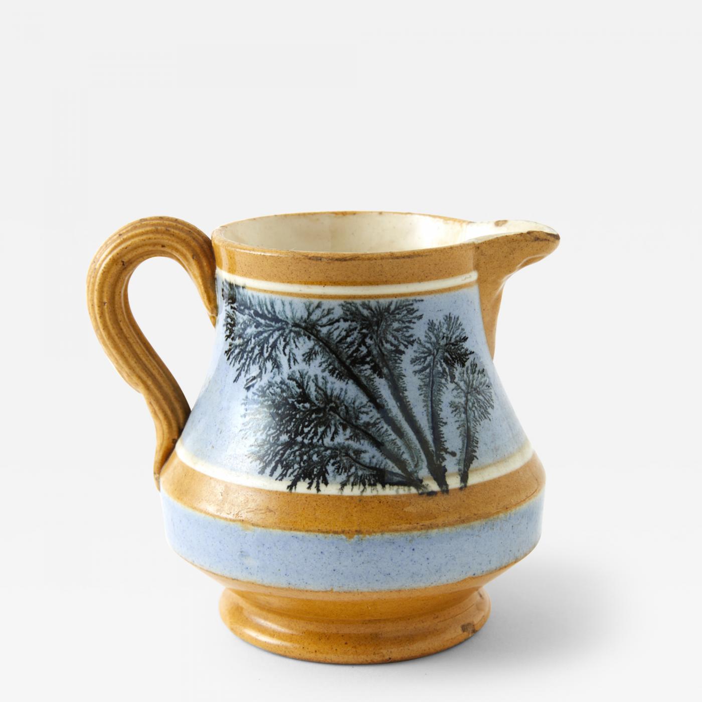 Antique Mochaware Pitcher