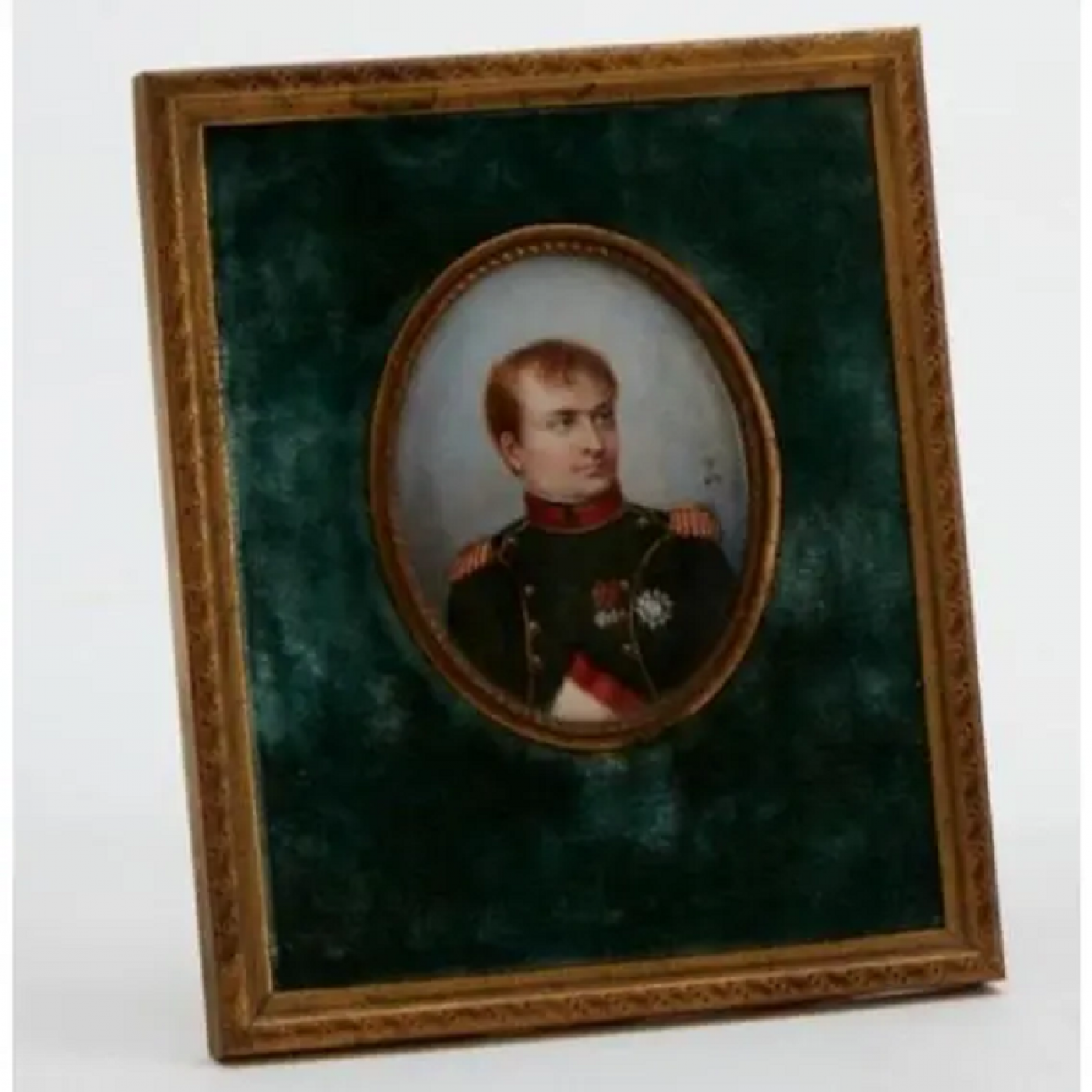 Napoleon Bonaparte - Antique Napoleon Portrait Miniature Painting by ...