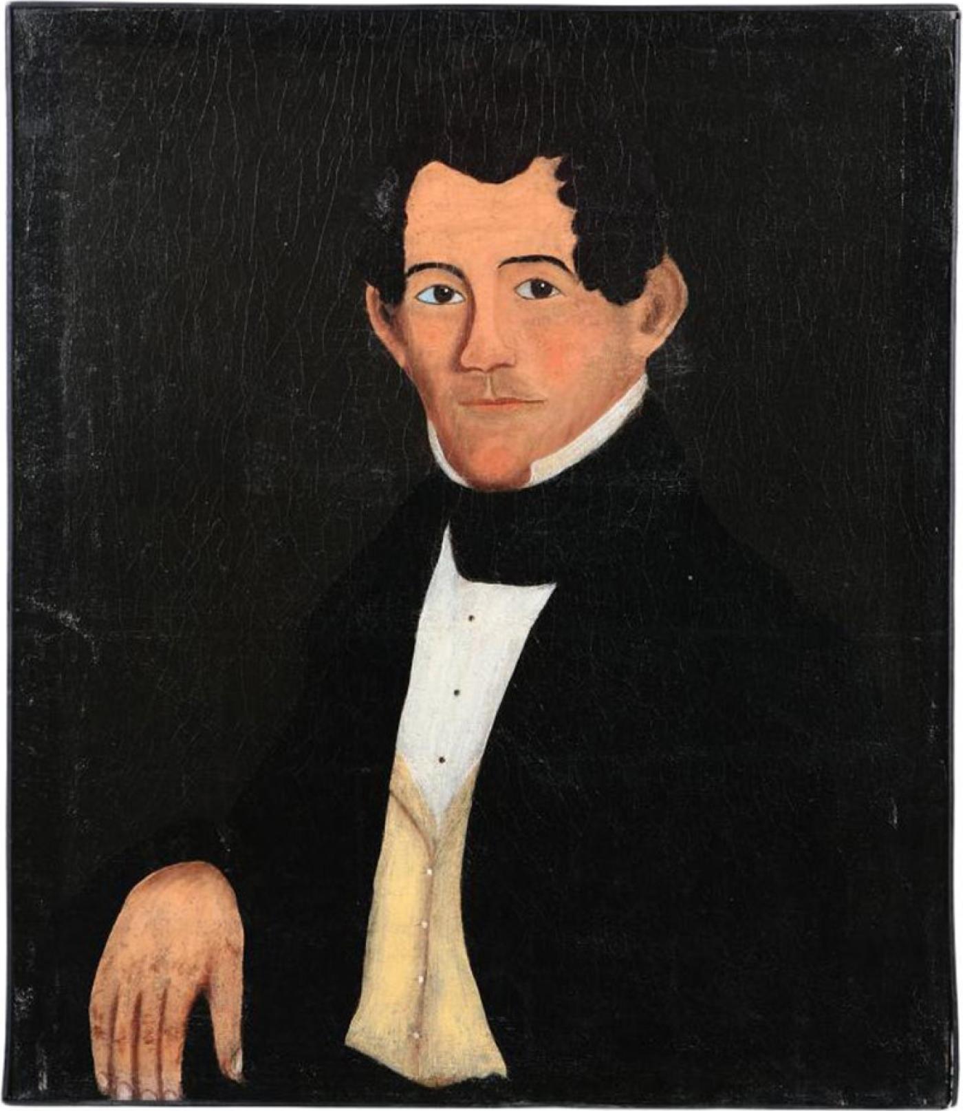 Antique Oil Painting Prior-Hamblin School Portrait of a Gentleman