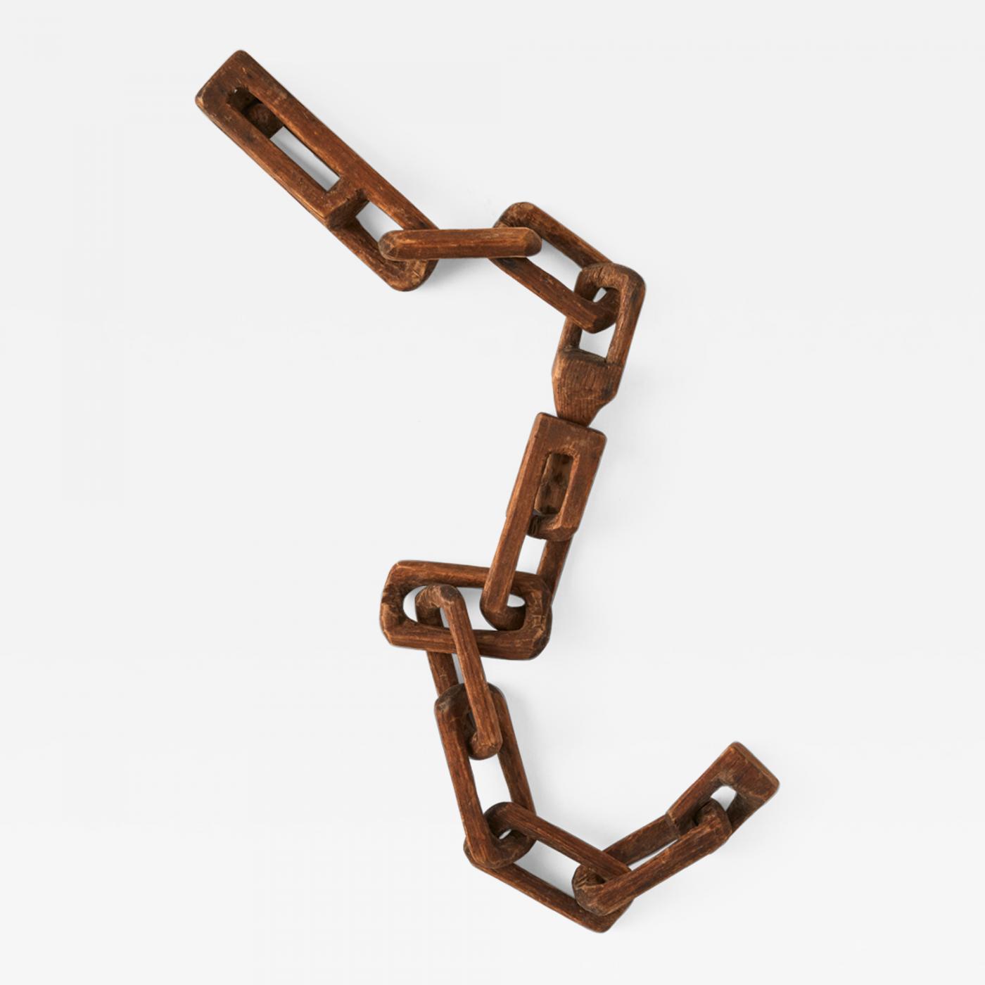 Antique Sailor's Whimsy, Hand Carved Chain