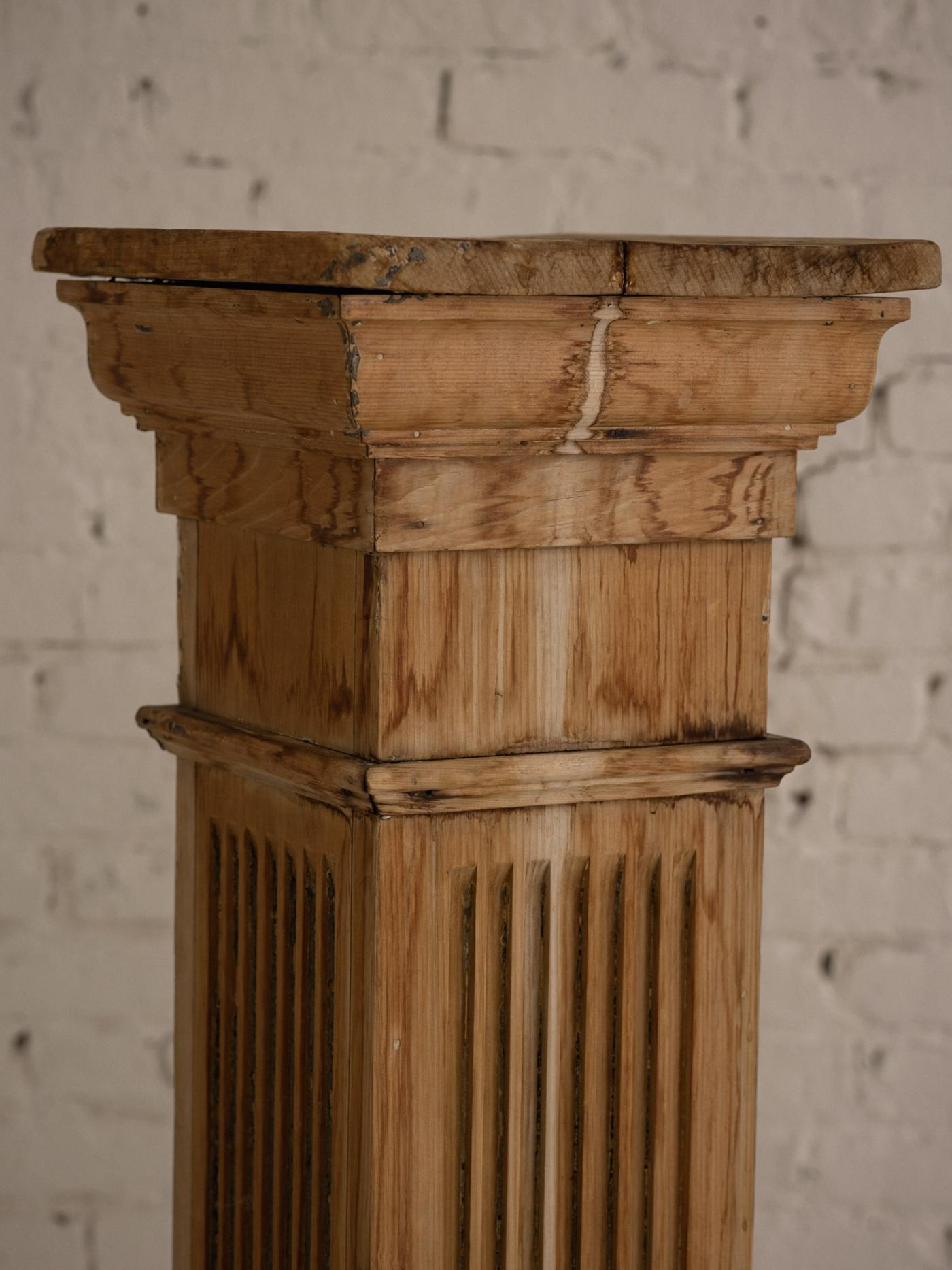 Antique Salvaged Architectural Wood Columns - a Pair