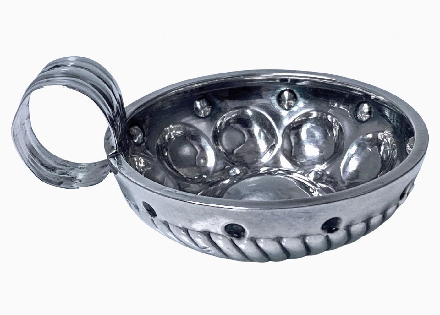 Antique Silver wine taster tastevin French 1st std circa 1880