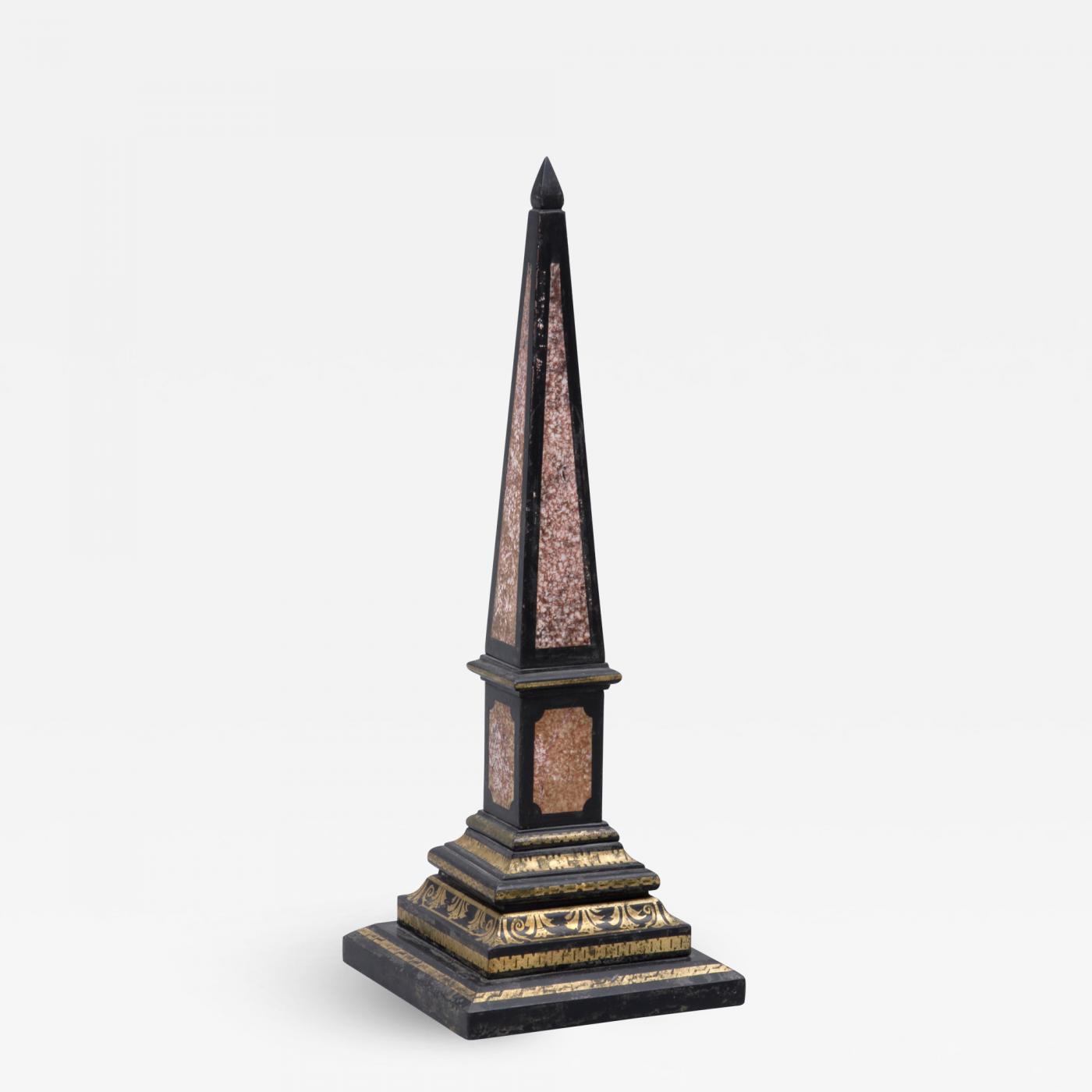 Antique Slate Obelisk, Circa 1840