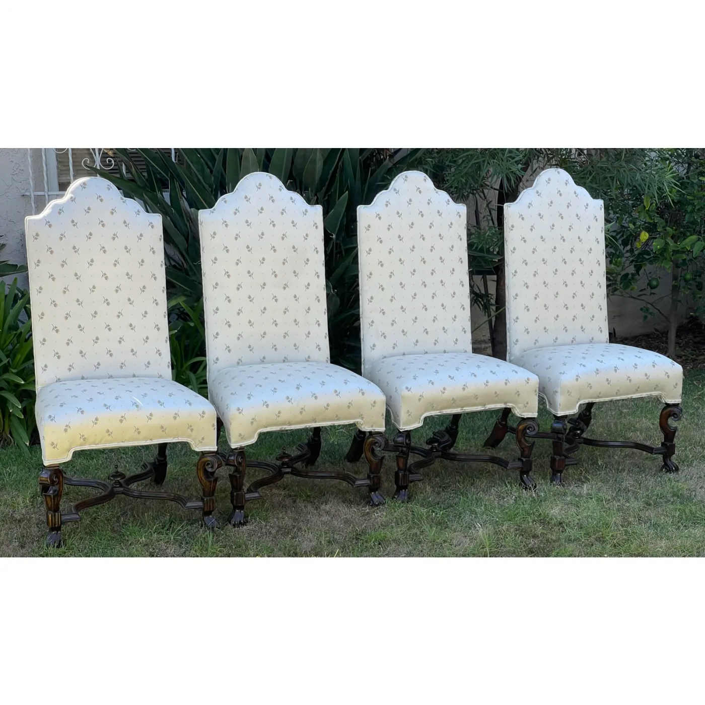 Antique Spanish Colonial Dining Chairs - Set of 8