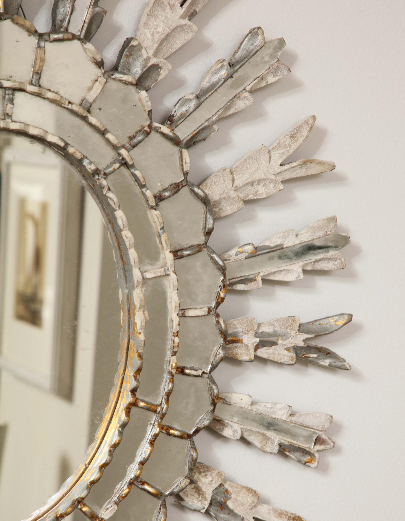 Antique Spanish Colonial Oval Mirror