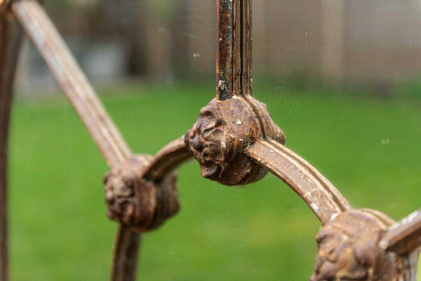 Arched Cast Iron Reclaimed Window Mirror