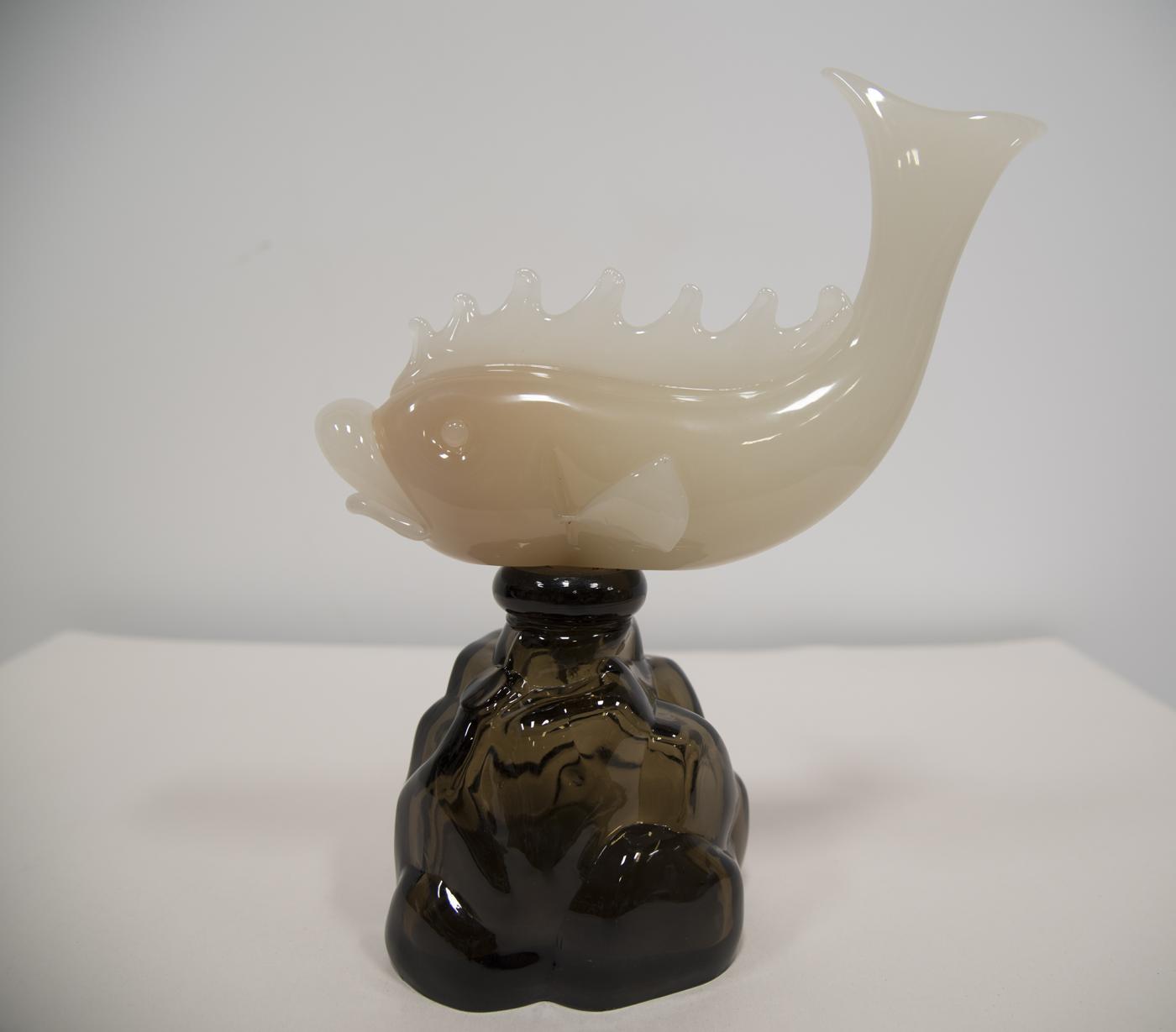 Archimede Seguso - MURANO - ARCHIMEDE SEGUSO Alabaster Fish Sculpture