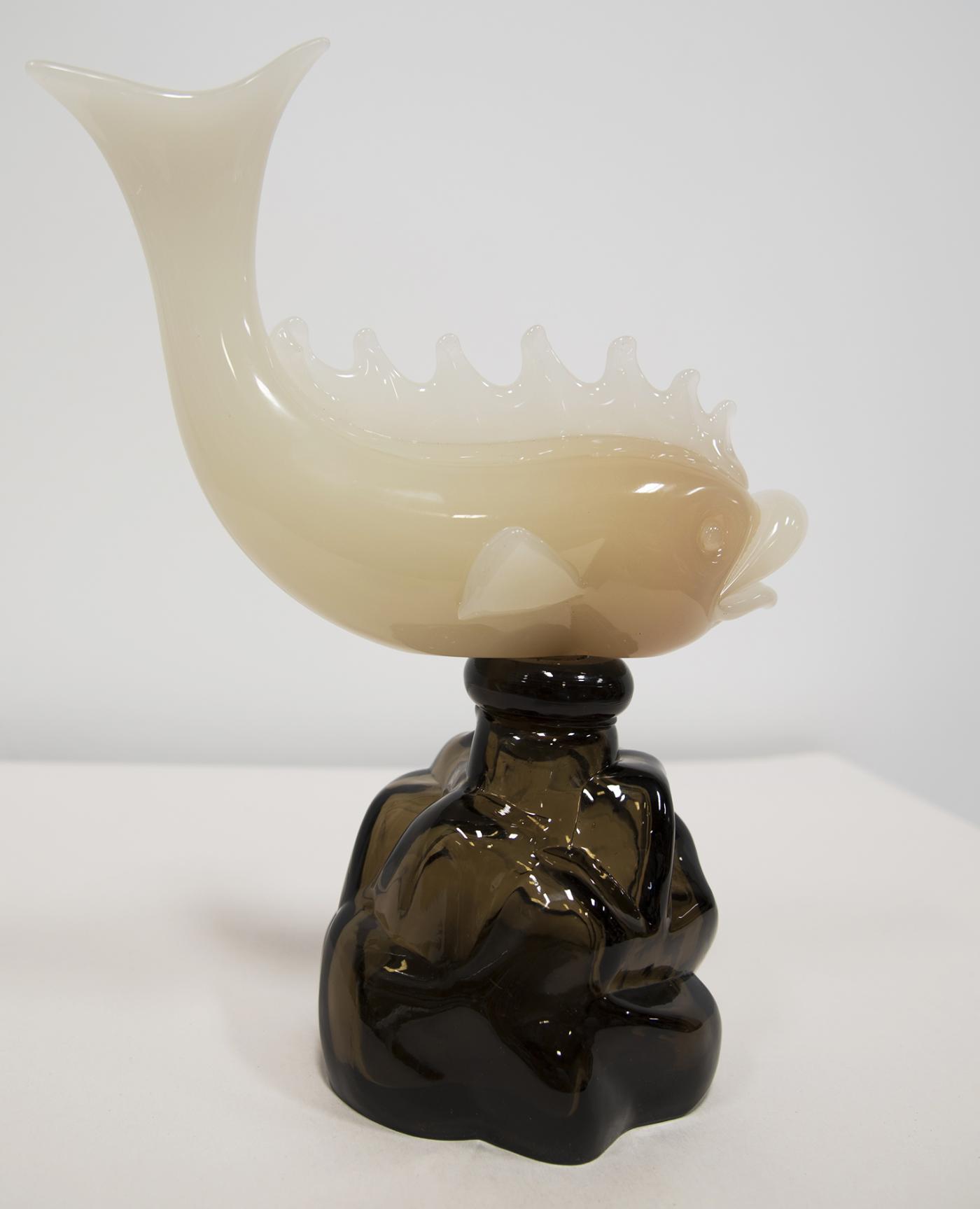 Archimede Seguso - MURANO - ARCHIMEDE SEGUSO Alabaster Fish Sculpture