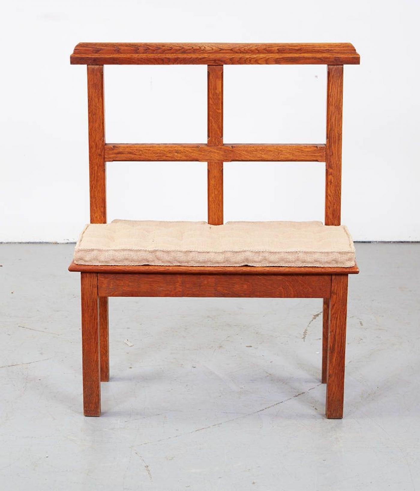 Architectural Oak Hall Bench