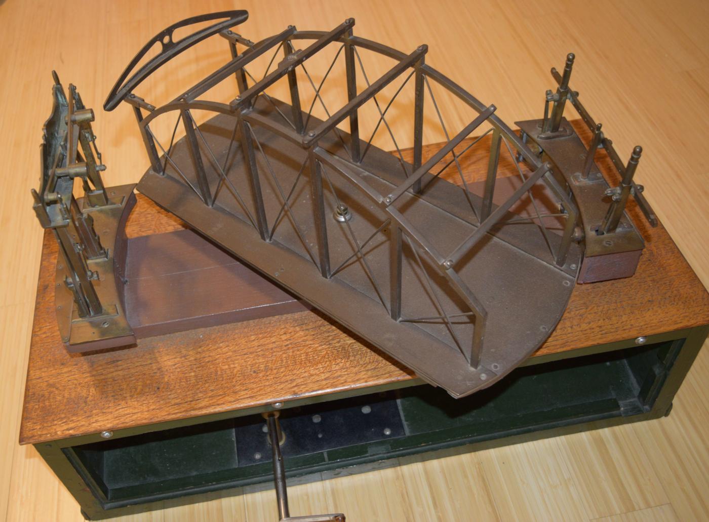 Architectural Patent Design Model of a Swing Bridge