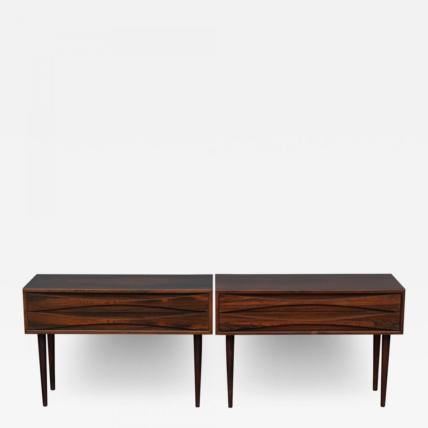 Arne Vodder - Arne Vodder Rosewood Nightstands