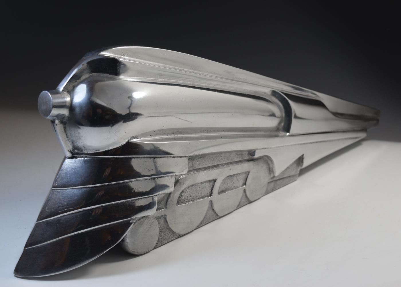 Art Deco 20th Century Streamlined Train Sculpture