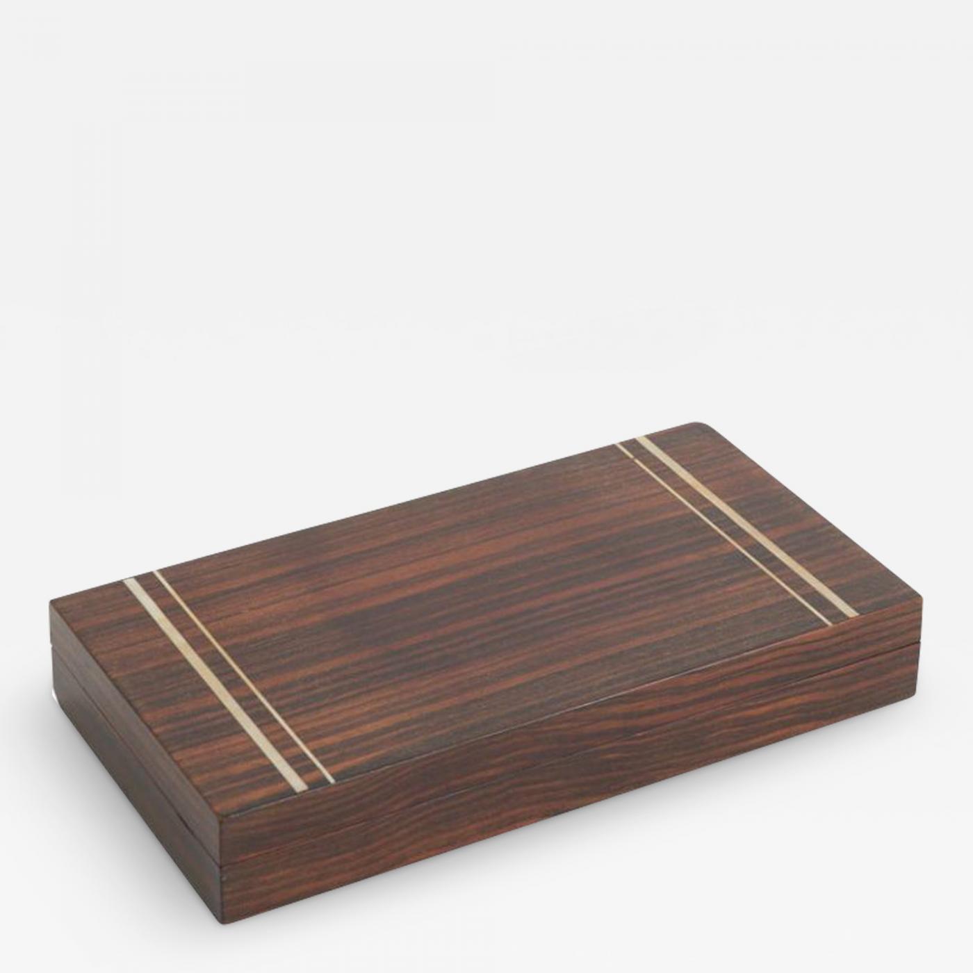 Art Deco Macassar Ebony Box