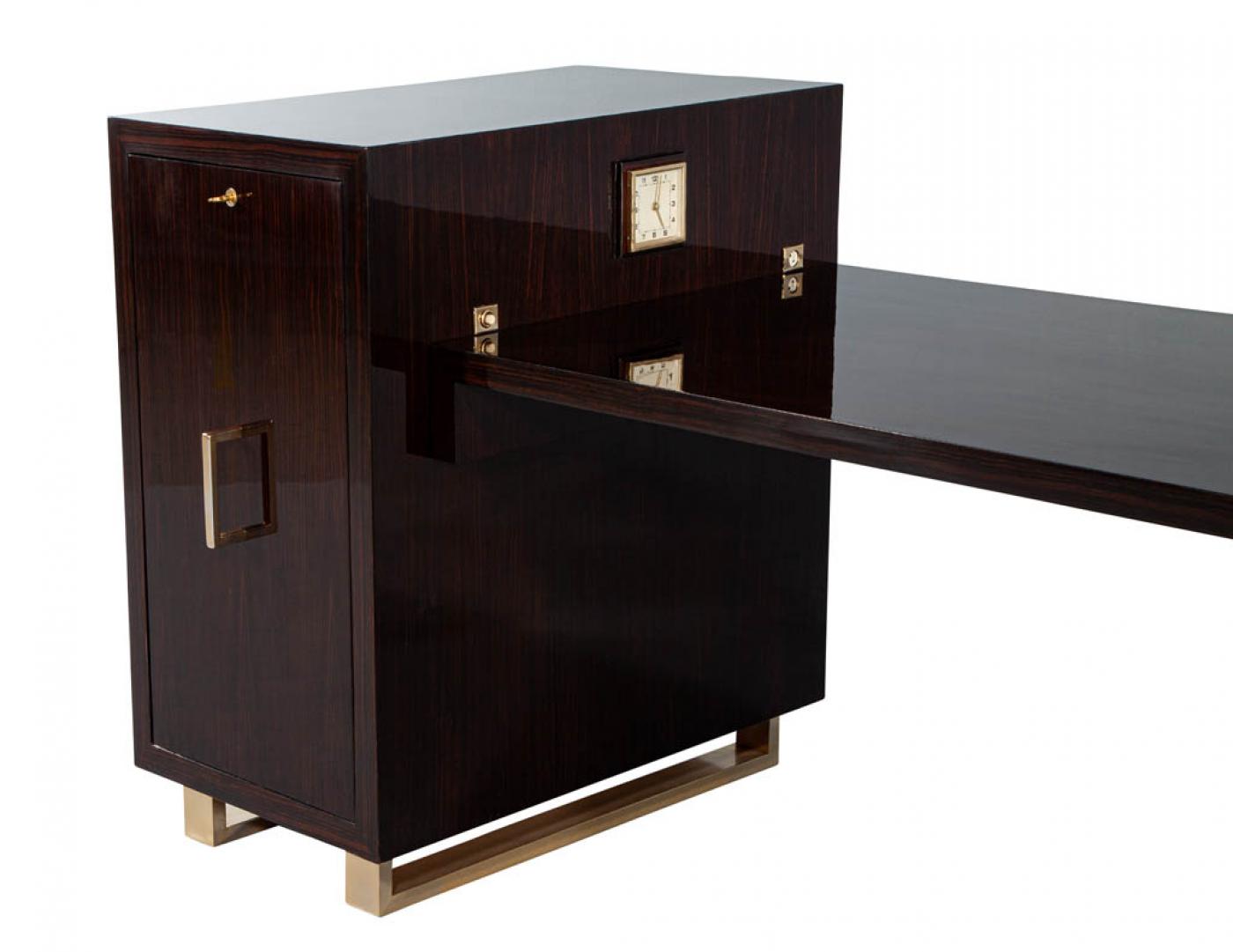 Art Deco Macassar Executive Desk