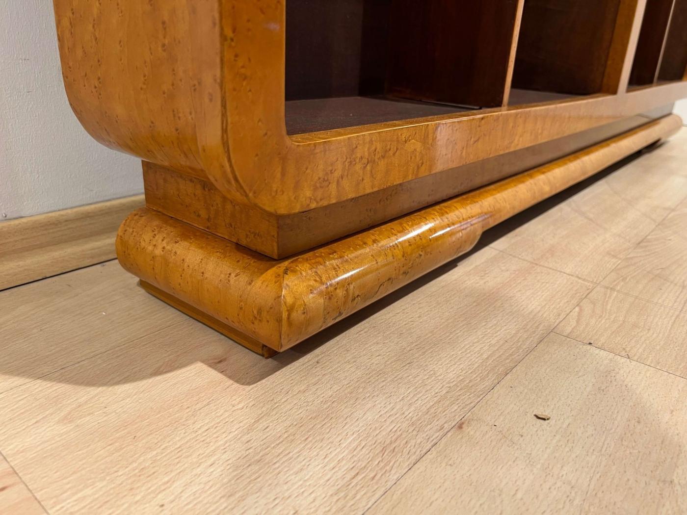 Art Deco Shelf, Birdseye Maple Veneer, French Polished, France circa 1930