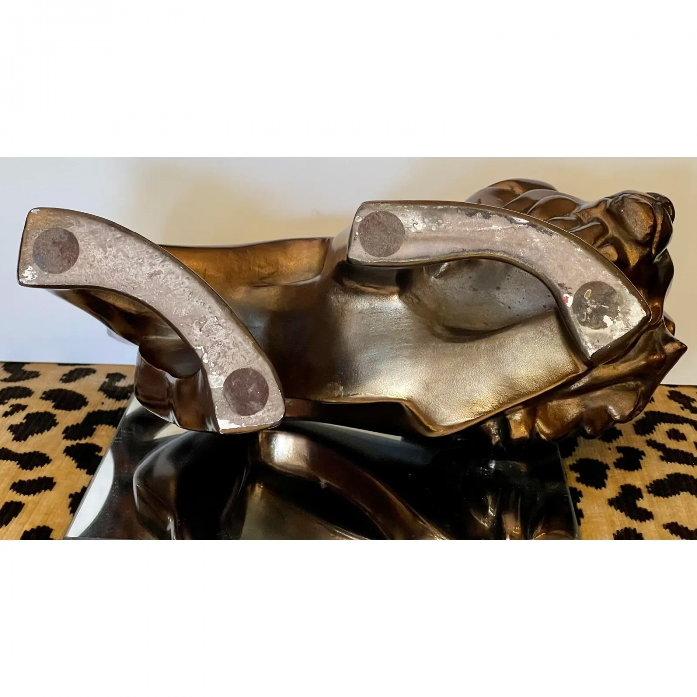 Art Deco Style Carl Schultz Luster Pottery Lion Sculpture