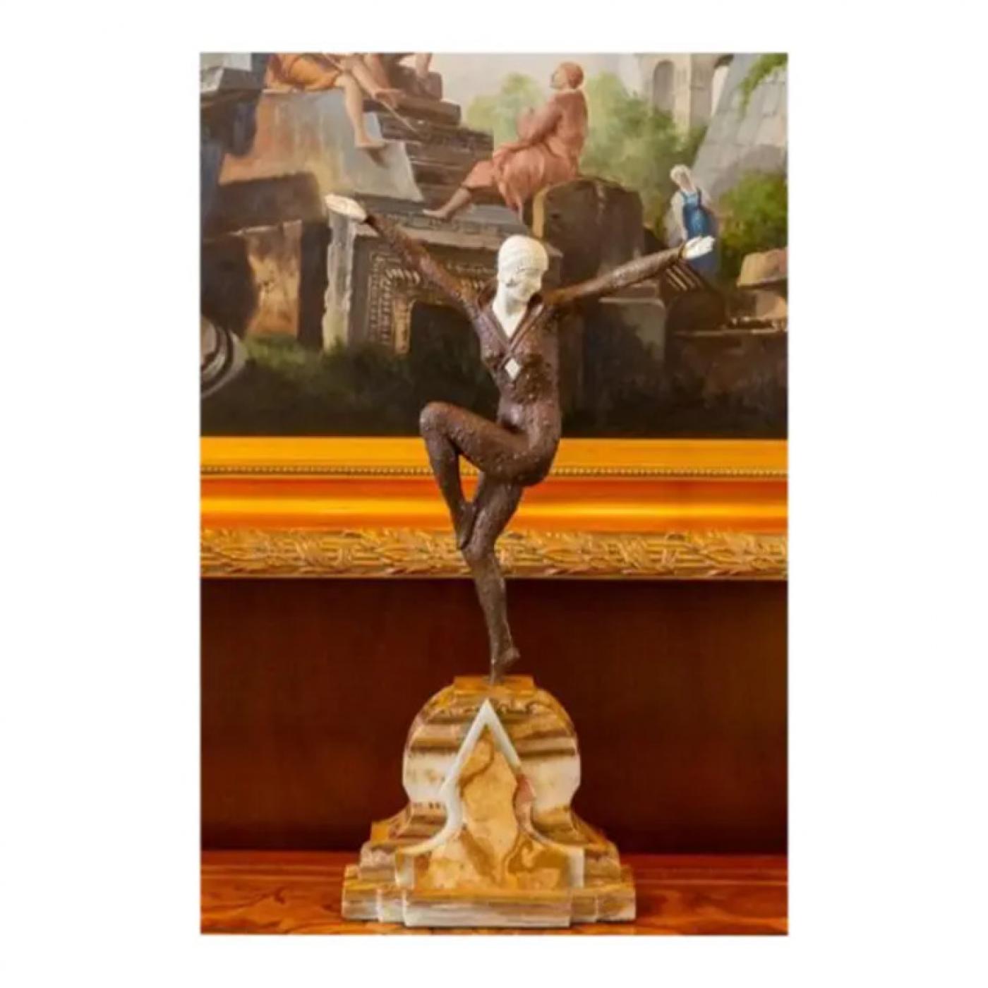 Demetre Haralamb Chiparus - Art Deco Style Chiparus Bronze Sculpture ...