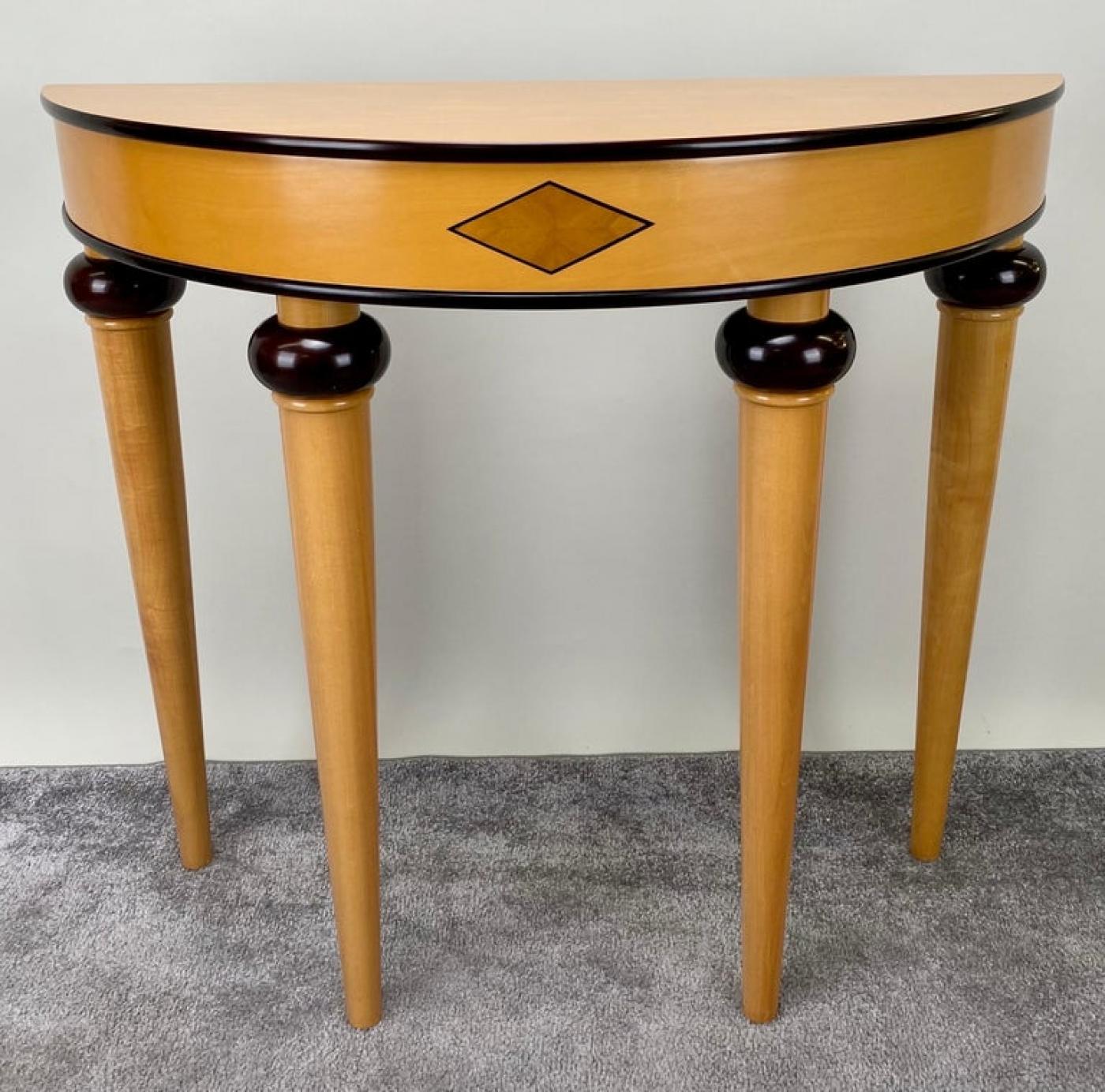 Art Deco Style Demi-Lune Console Table