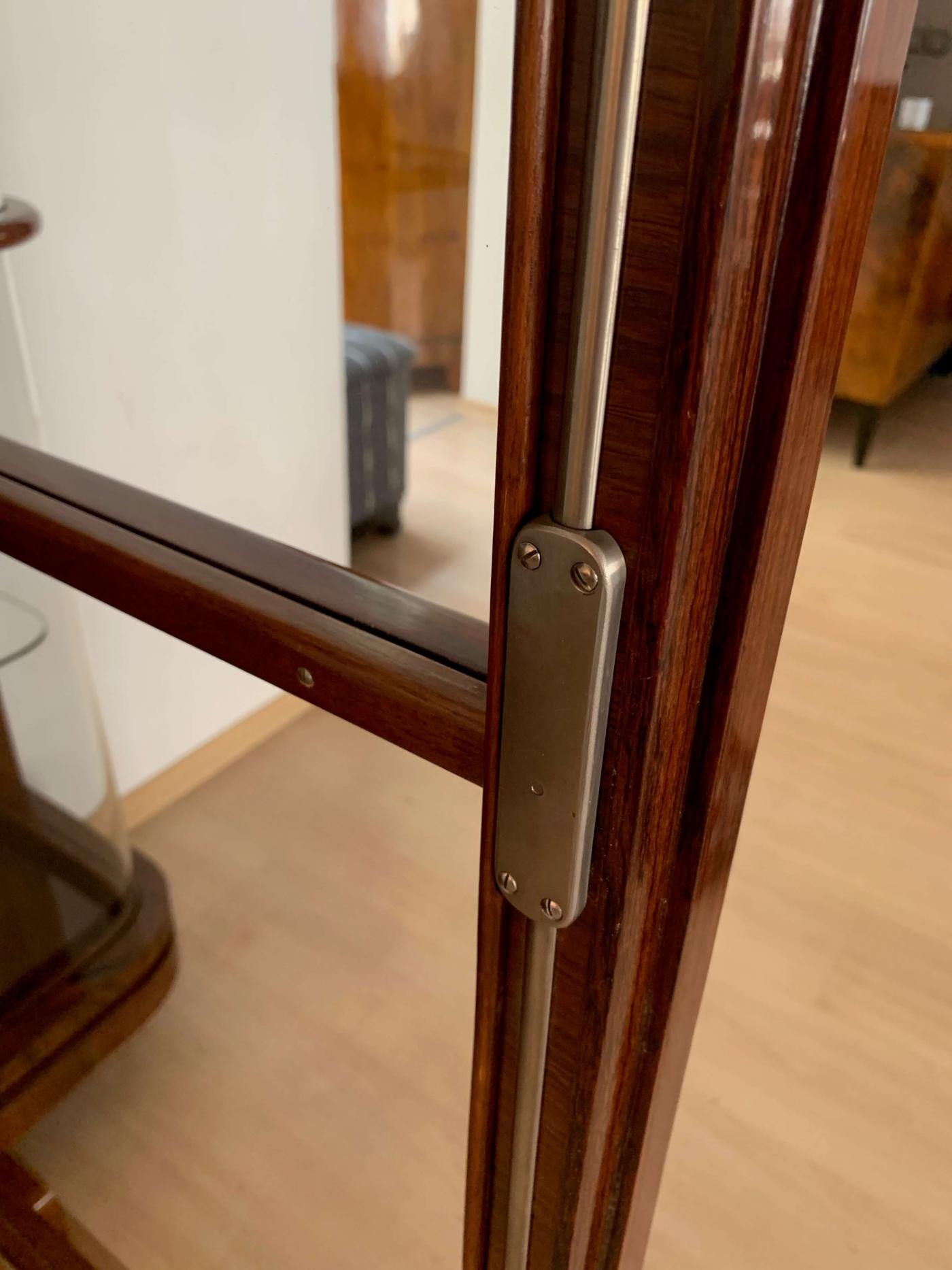 Art Deco Vitrine / Display Case, Rosewood Veneer, France, circa 1930