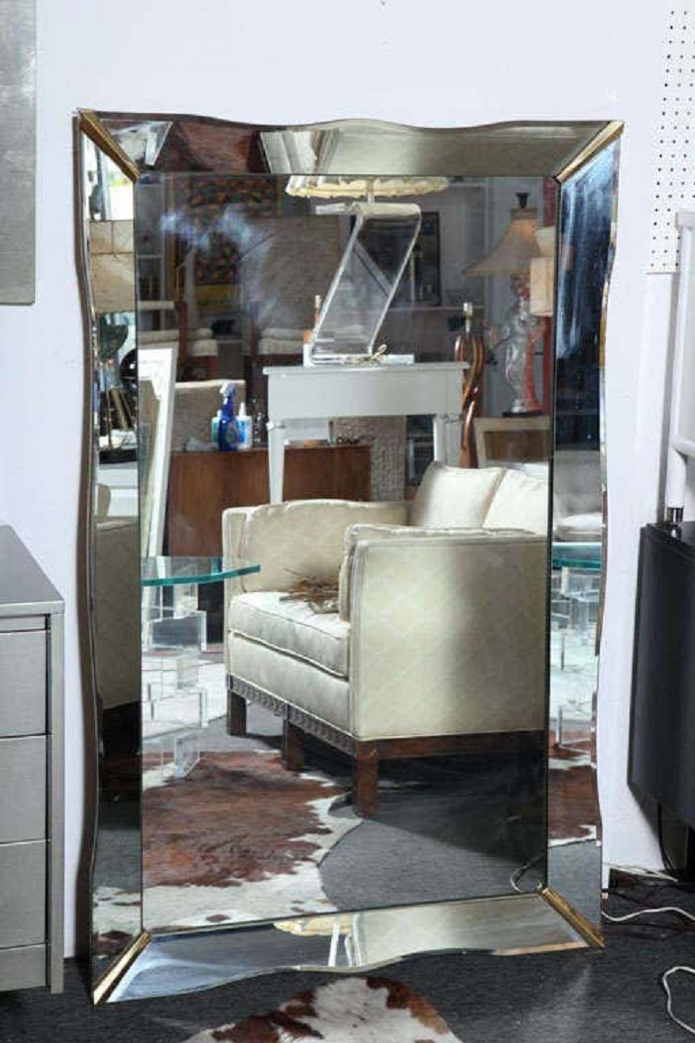 Art Deco rectangular mirror