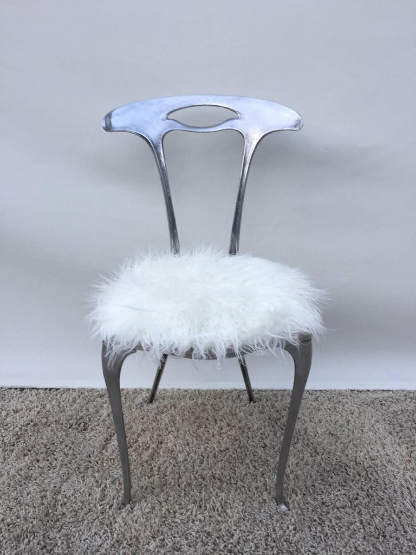 Arthur Court - Arthur Court Aluminum Free Form Petite Modernist Chair