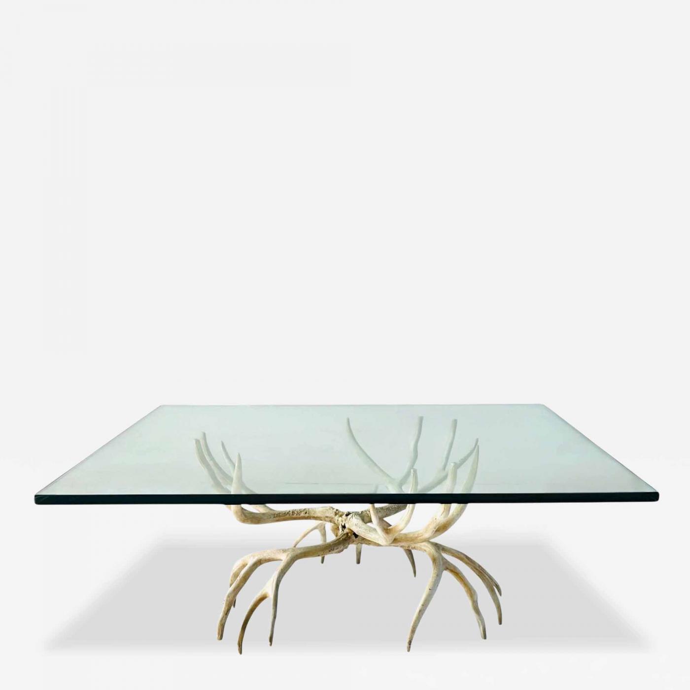 Arthur Court Cast Aluminum Antler Coffee Table, 1970