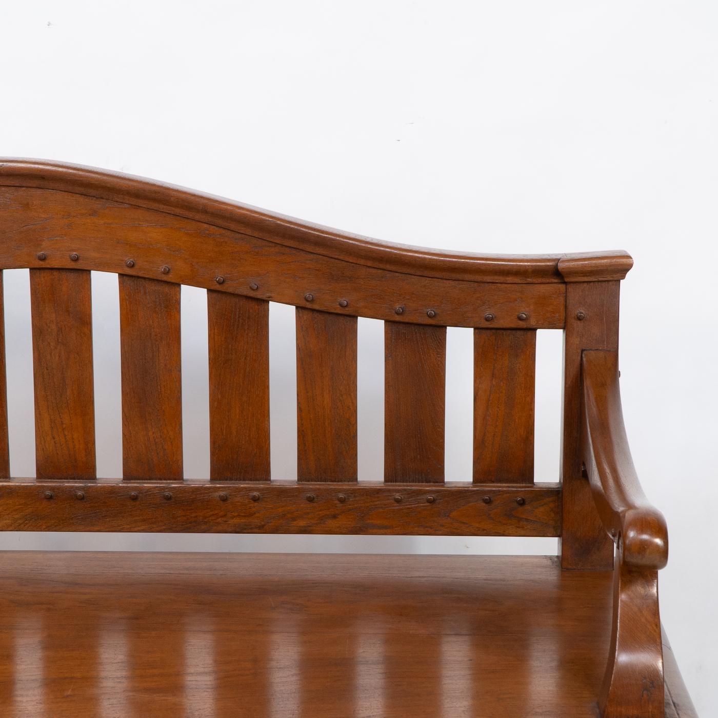 Arthur Simpson - An Arts & Crafts Super Quality Teak Hall Bench in the ...