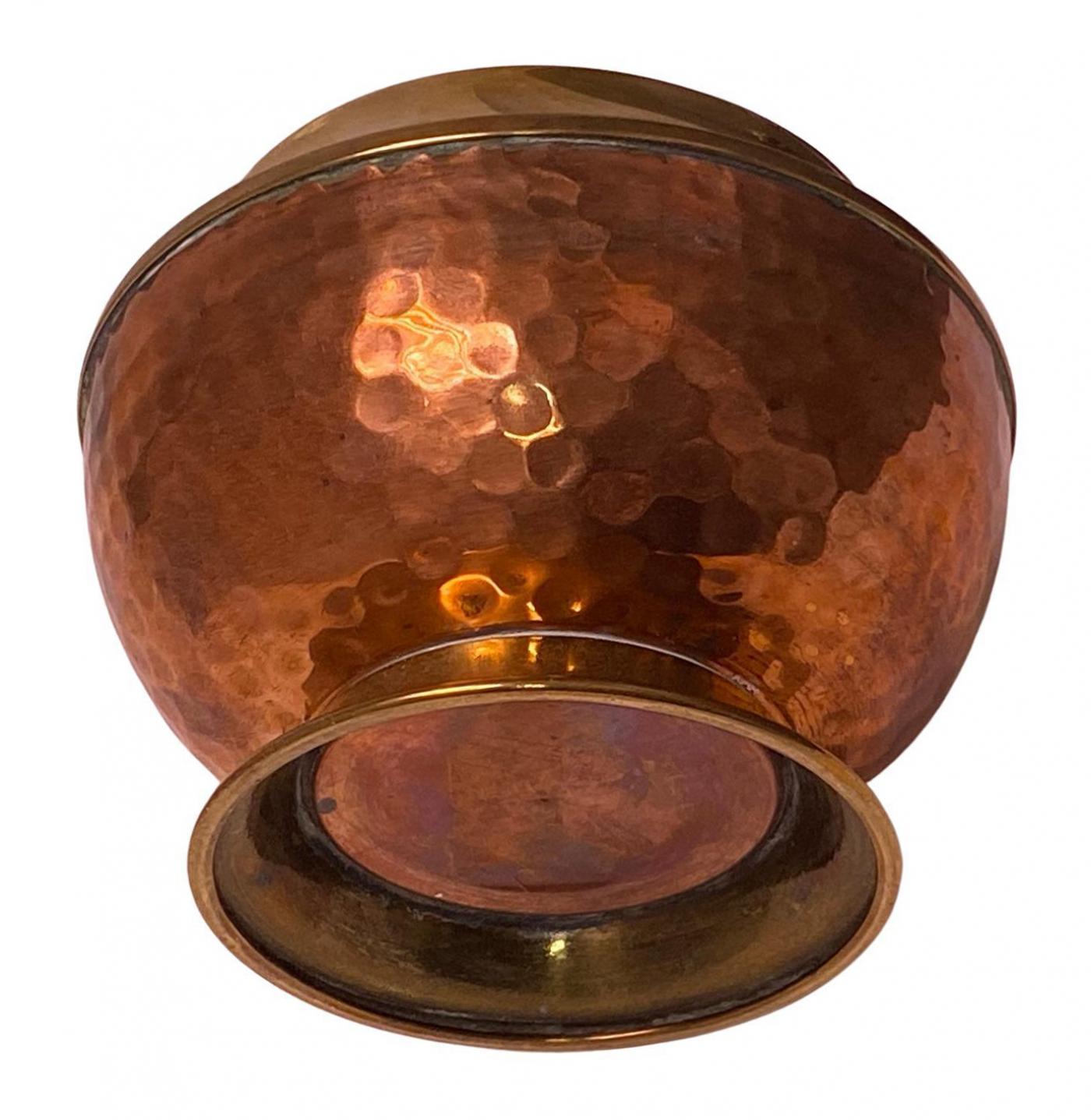 Arts and Crafts Copper and Brass Caddy, Continental C.1900.