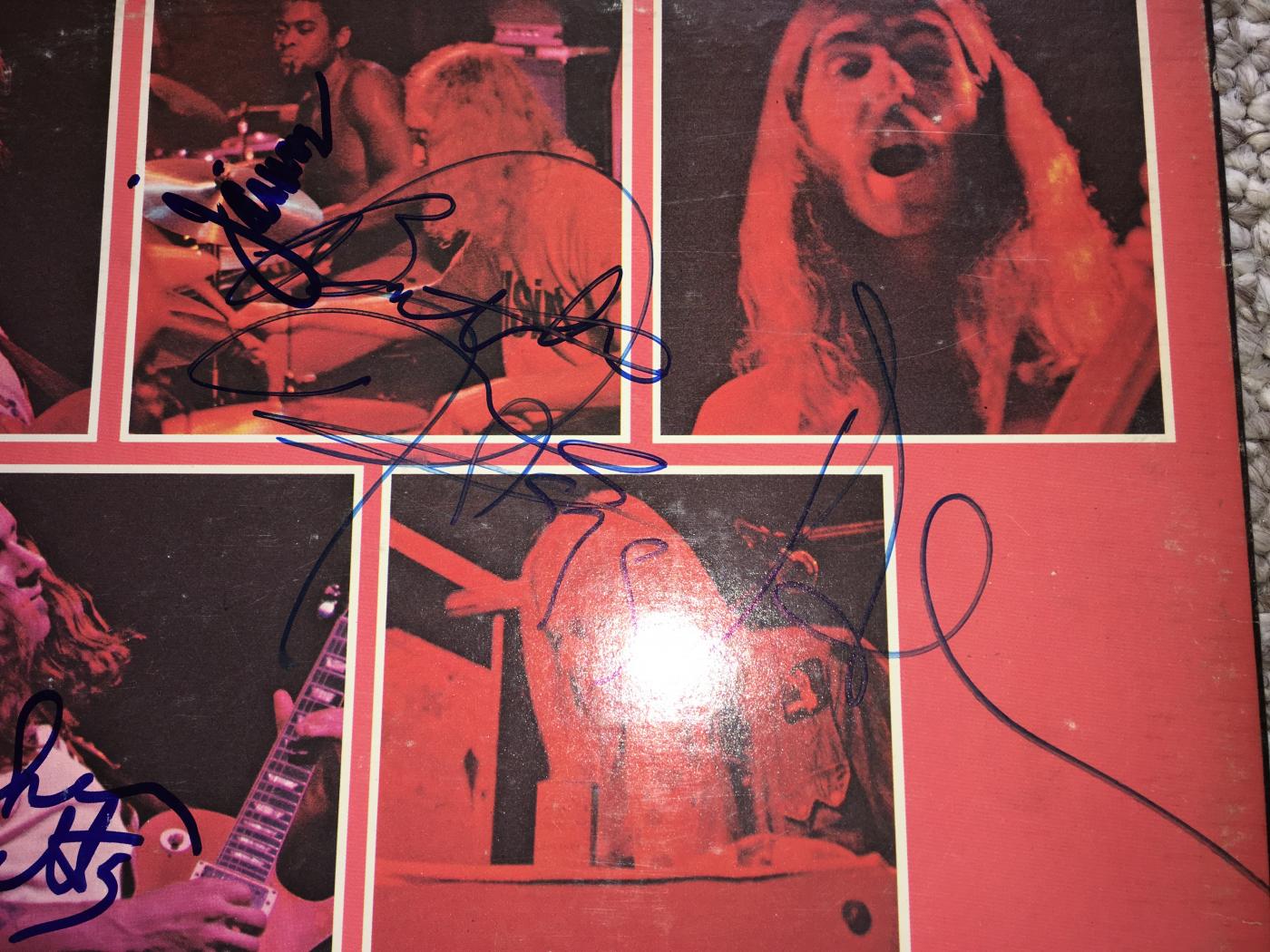 Autographed Allman Brothers' Beginnings' Album Cover