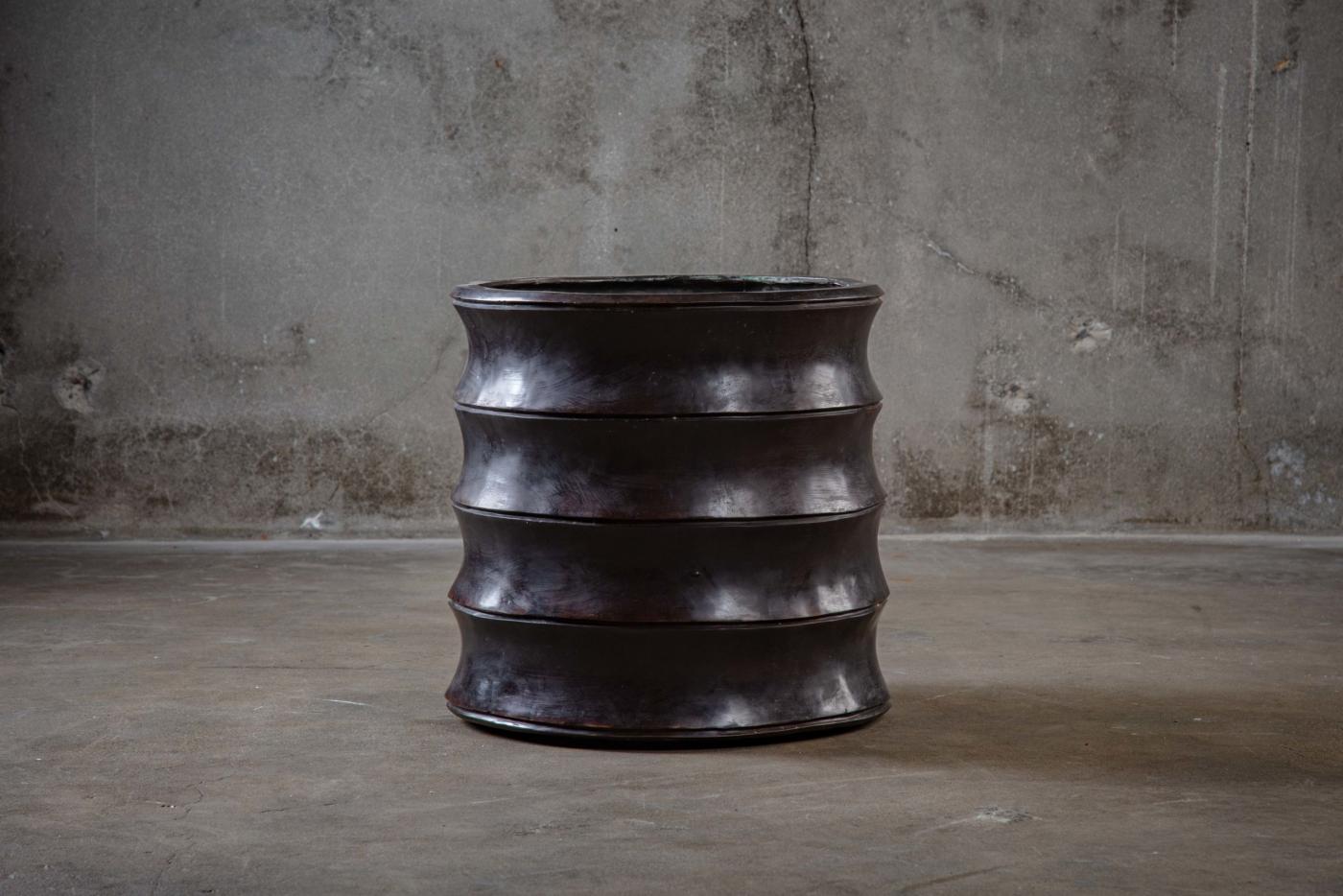 BAMBOO FORM BRONZE PLANTER